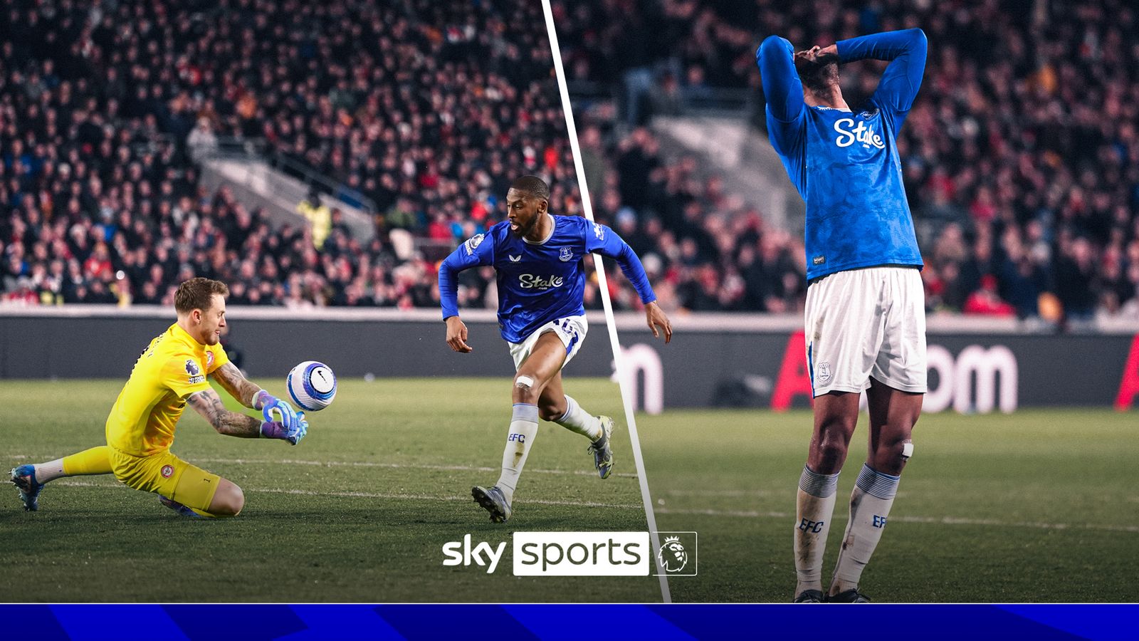 Brentford 1-1 Everton: Beto misses three one-on-one chances as Toffees extend unbeaten league ...