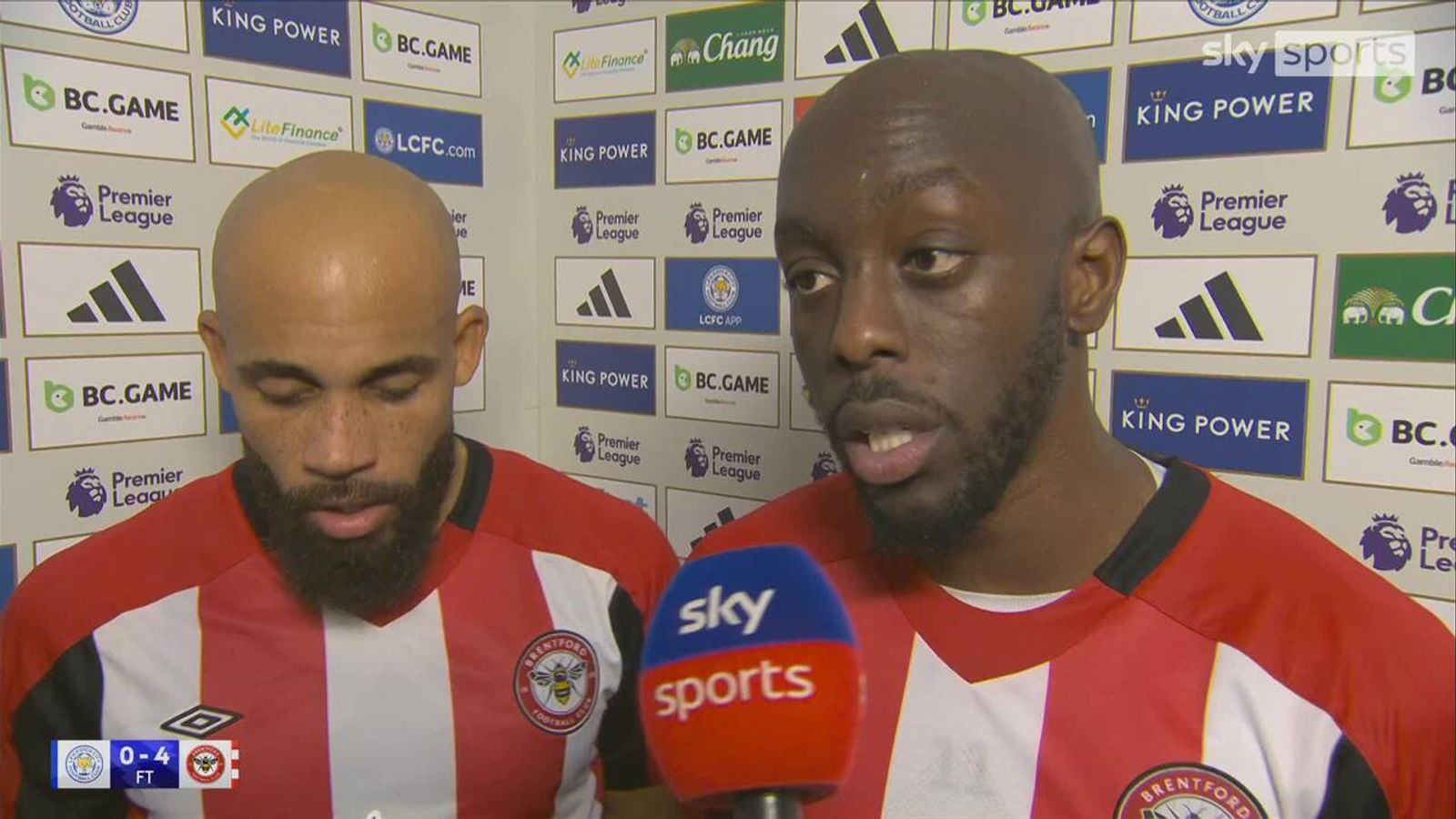 Leicester 0-4 Brentford: Bryan Mbeumo and Yoane Wissa share their ...