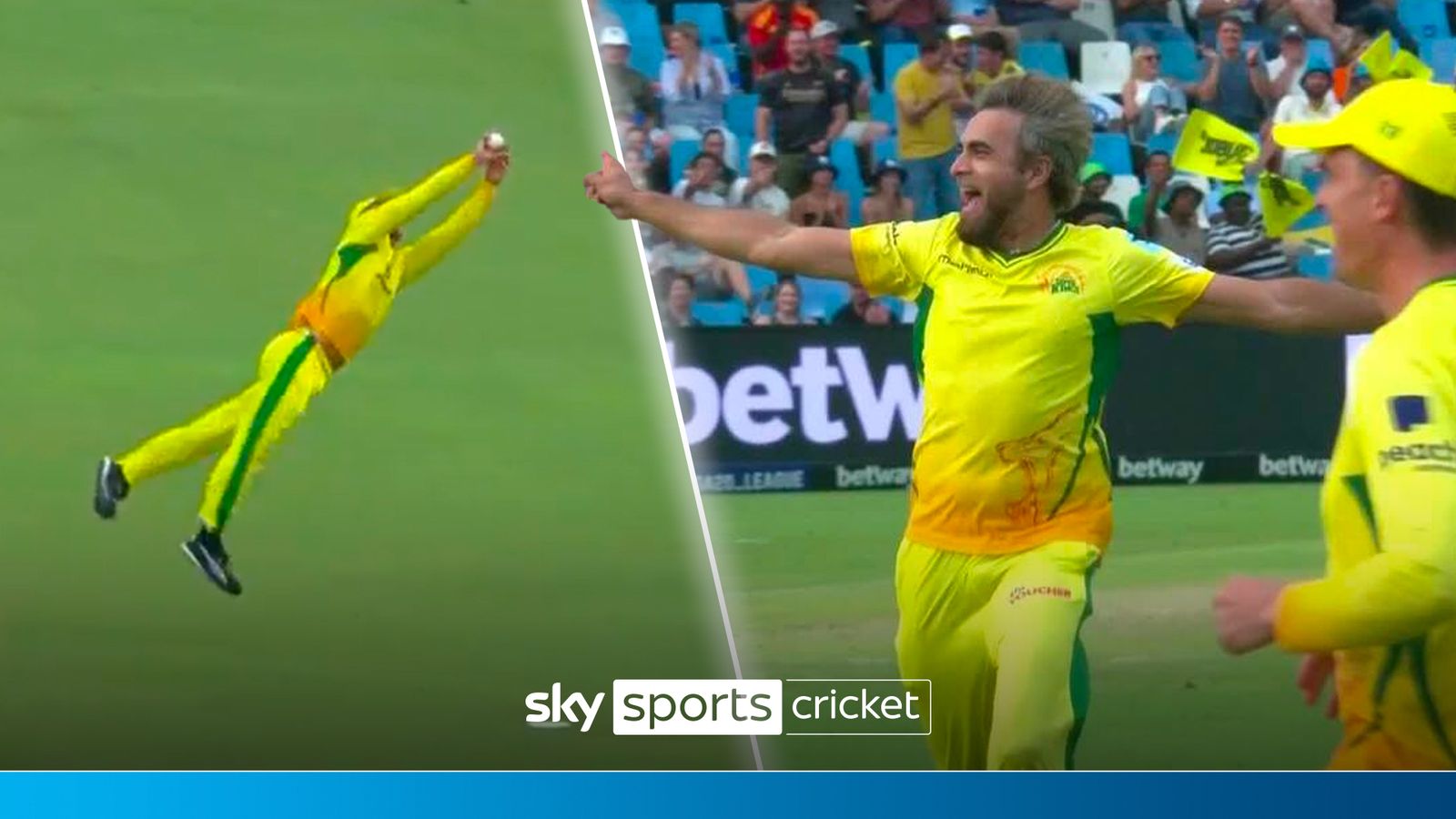 Bowler and fielder with combined age of 85 take 'stunning' wicket ...