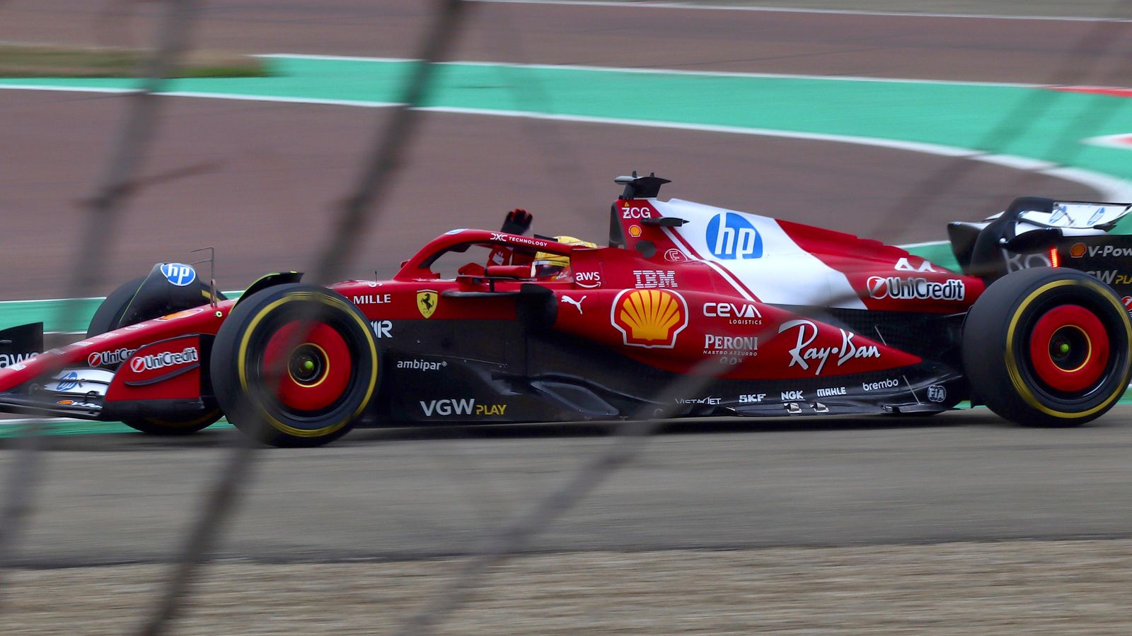 Ferrari test 2025 F1 car for first time with Lewis Hamilton and Charles ...