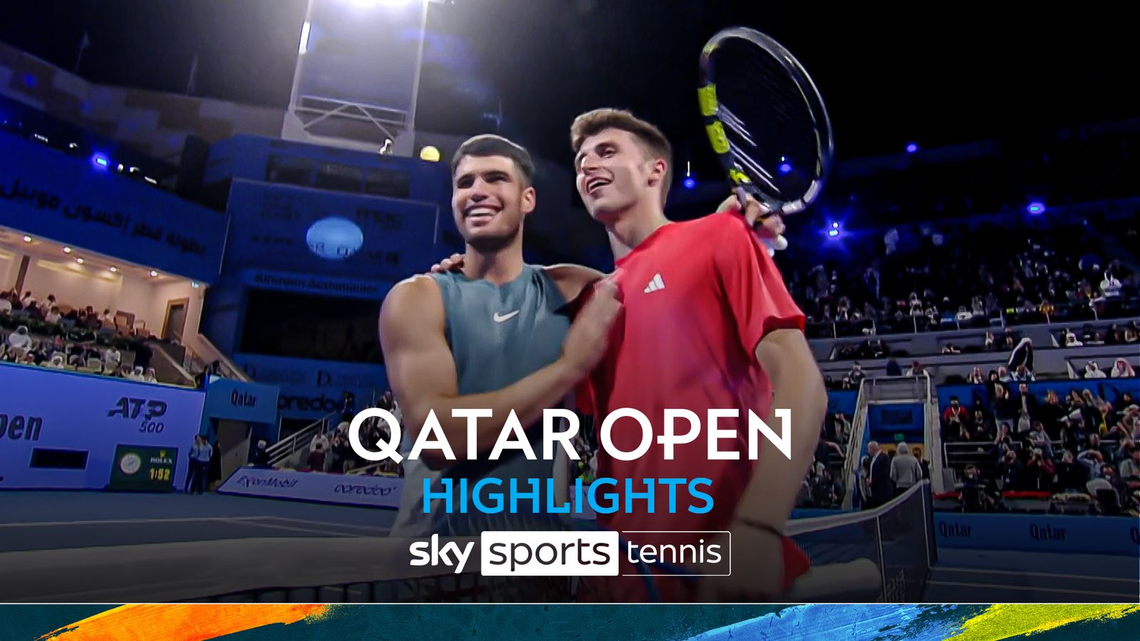Carlos Alcaraz vs Luca Nardi | Qatar Open highlights | Tennis News ...