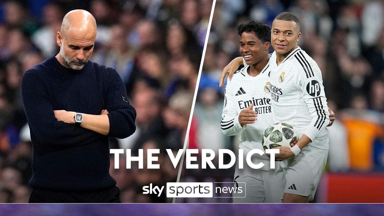 Real Madrid 3-1 Man City (agg 6-3): Kylian Mbappe hat-trick inspires Champions League knockout ...