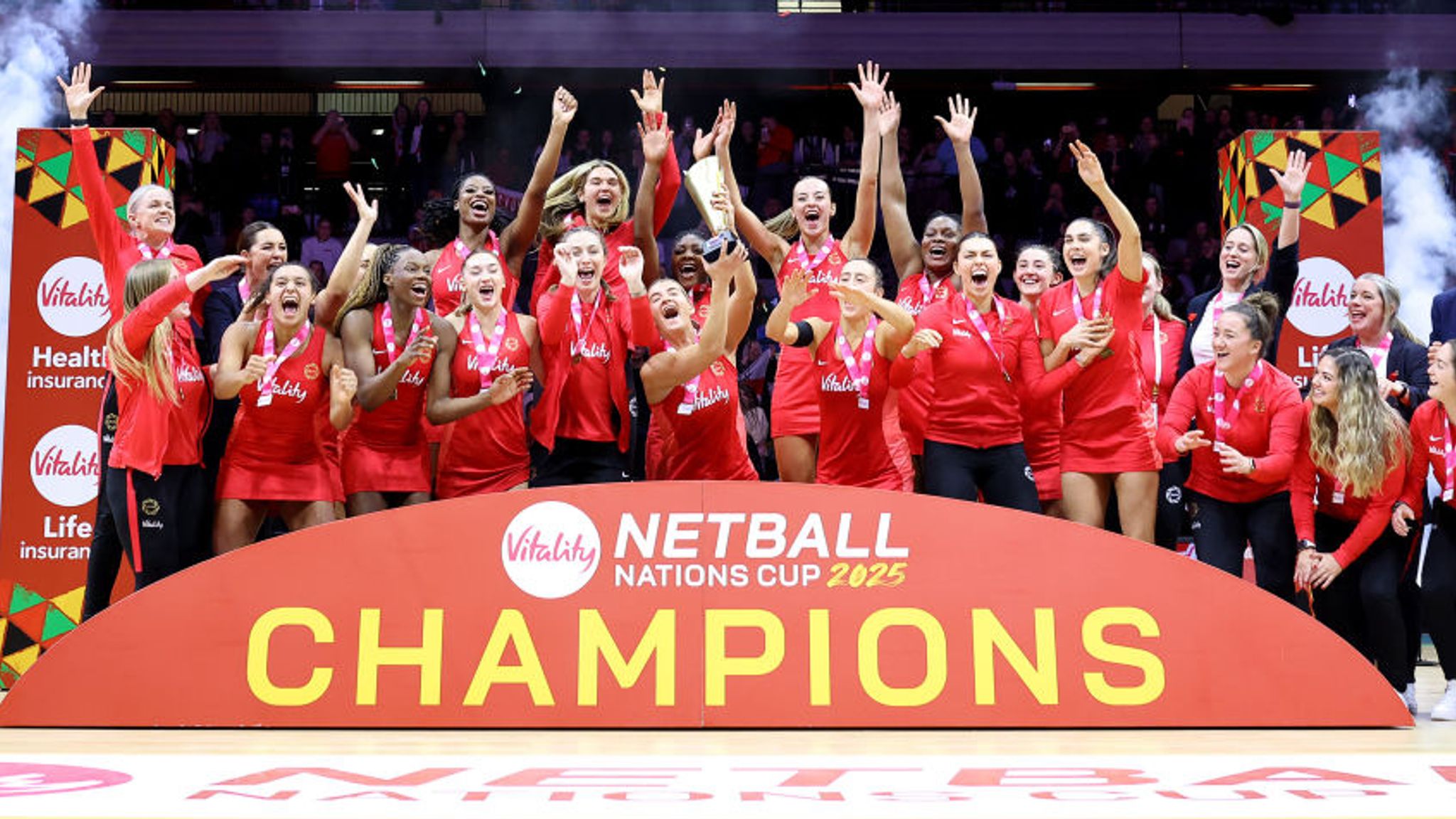 Netball Nations Cup 2025: England claim first tournament triumph after final win over South ...