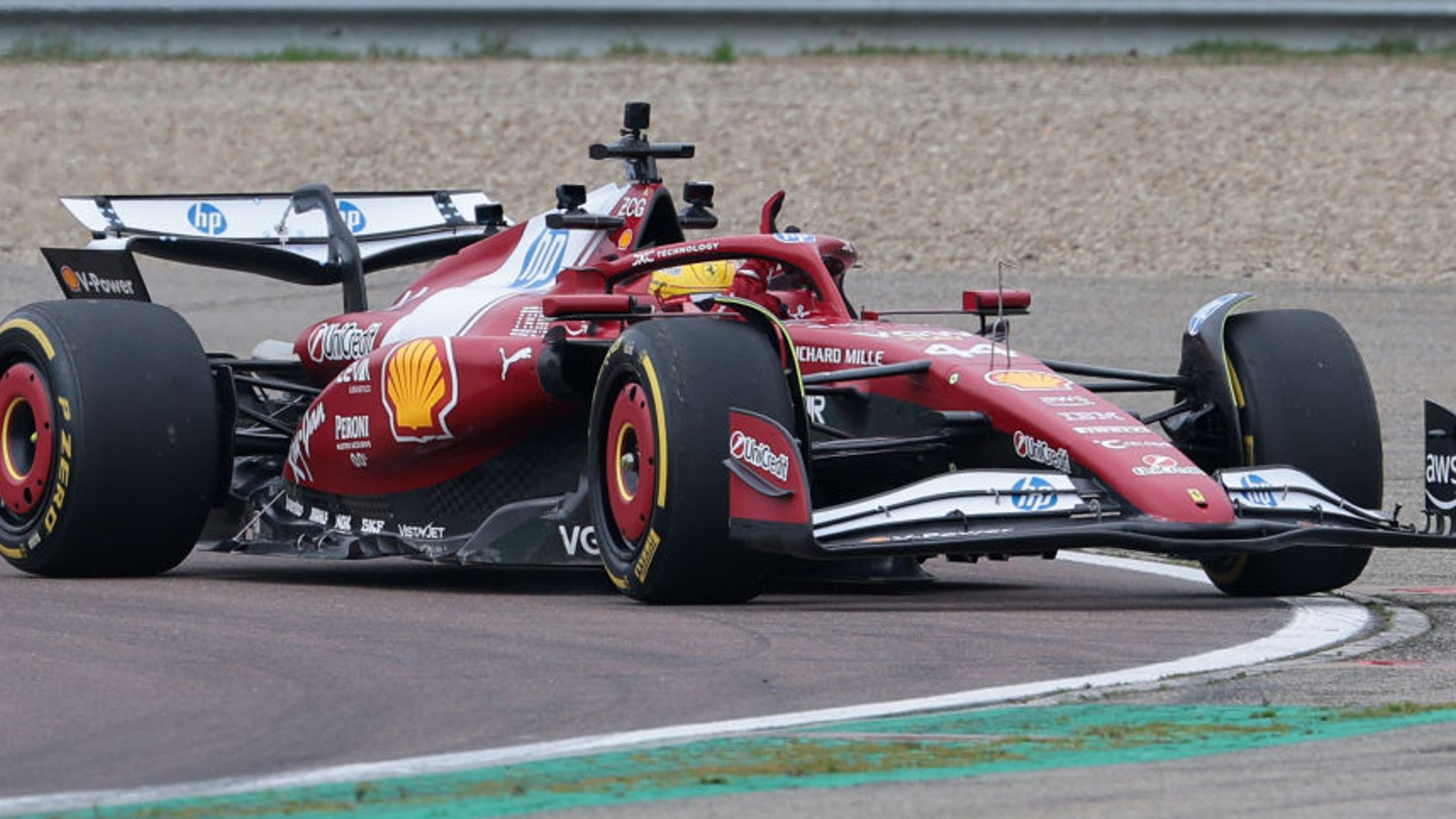 Ferrari test 2025 F1 car for first time with Lewis Hamilton and Charles ...