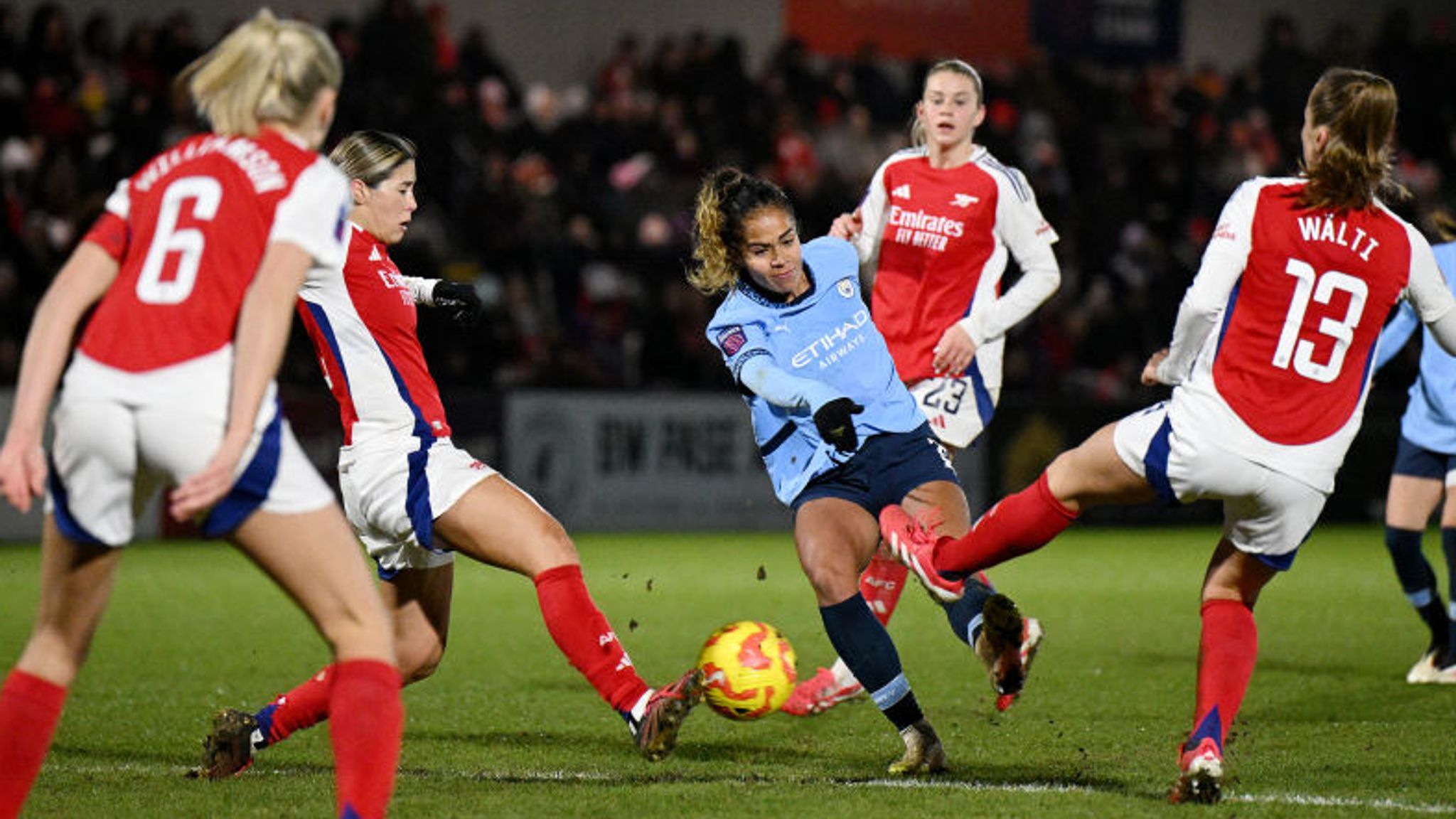 Arsenal Women 1-2 Manchester City Women: Mary Fowler scores 95th-minute ...