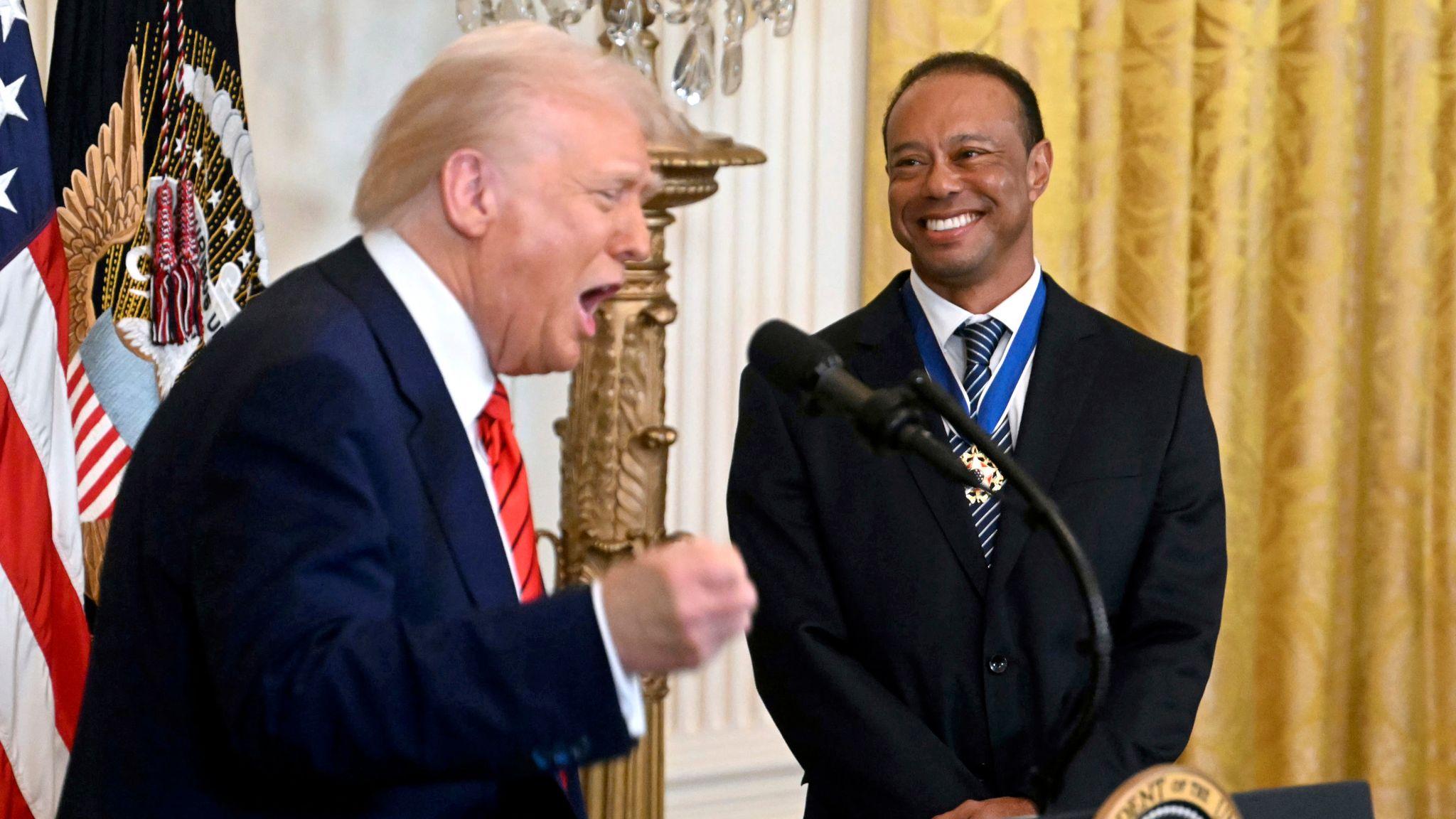 Tiger Woods and LIV chief meet President Donald Trump at White House in ...