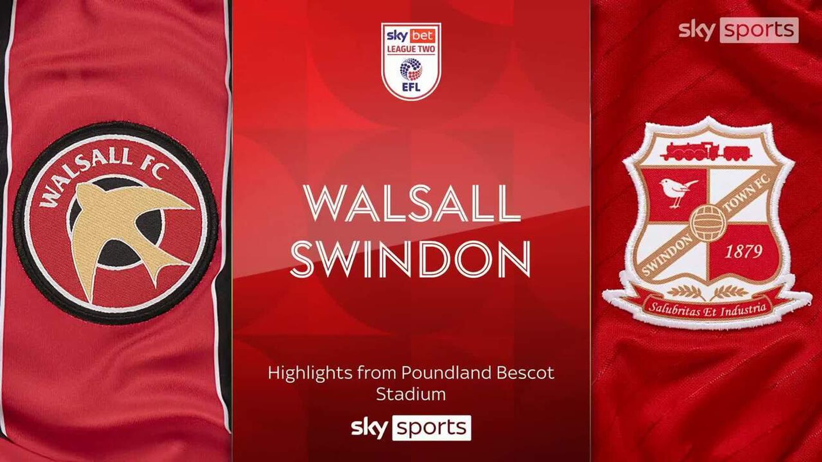 Walsall 0 - 1 Swindon - Match Report & Highlights