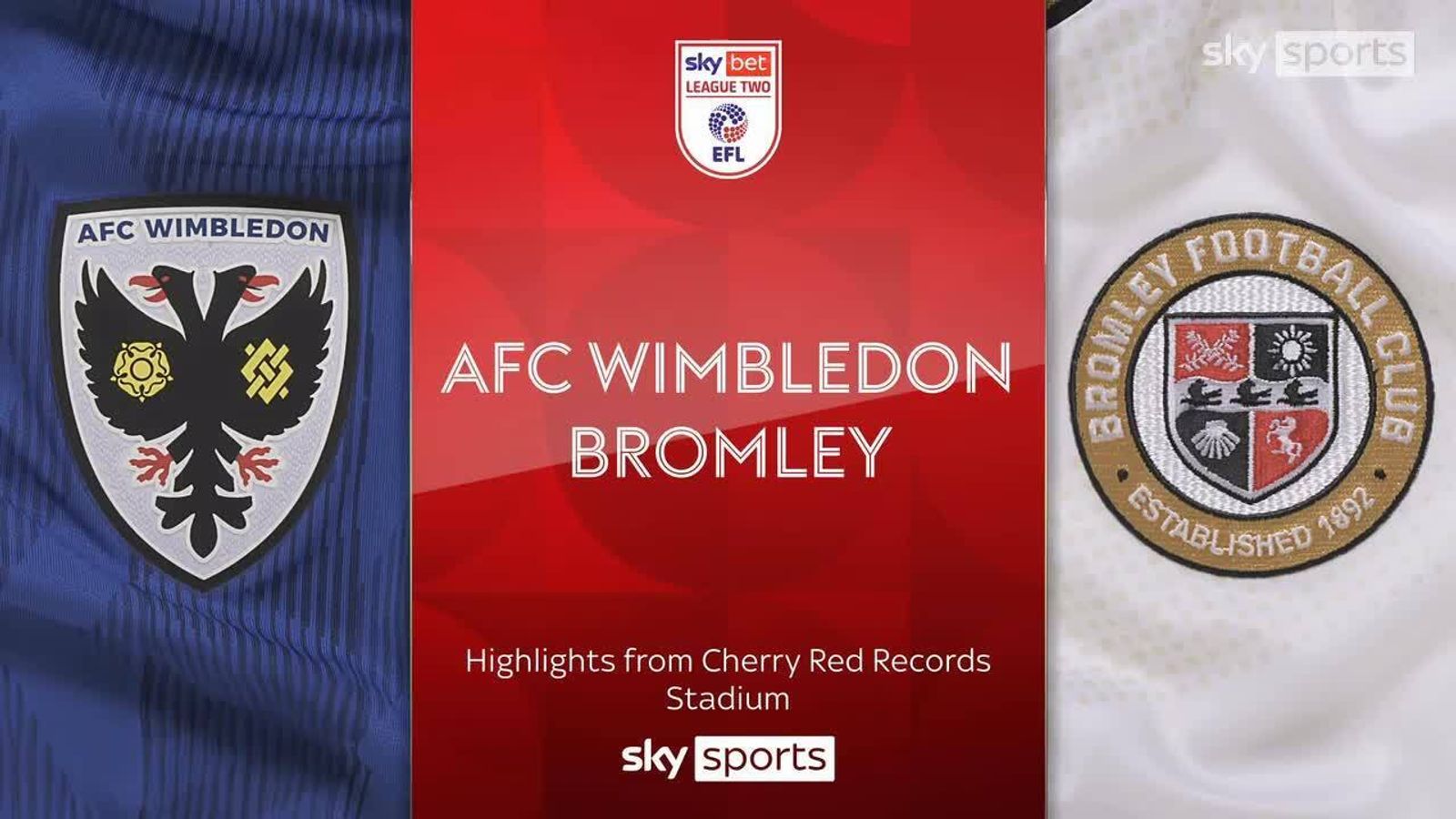 AFC Wimbledon 0-1 Bromley | Football News | Sky Sports