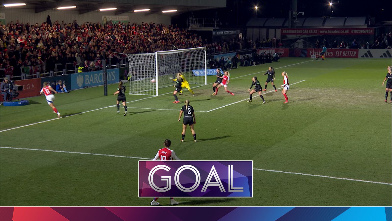 Arsenal vs West Ham: Katie McCabe scores from the tightest of angles ...