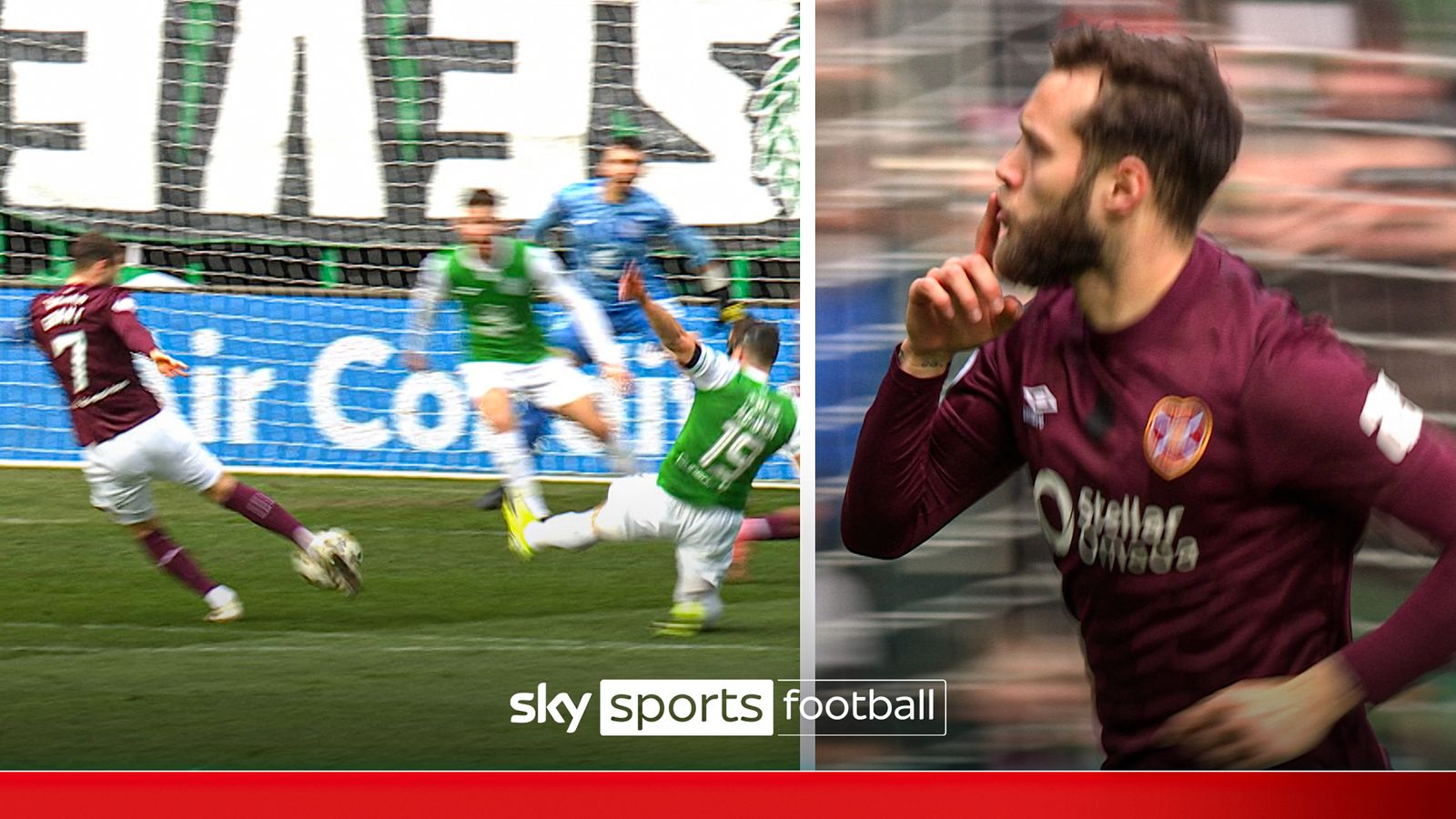 Hibernian 2-1 Hearts: Jack Iredale's stunning goal settles Scottish ...