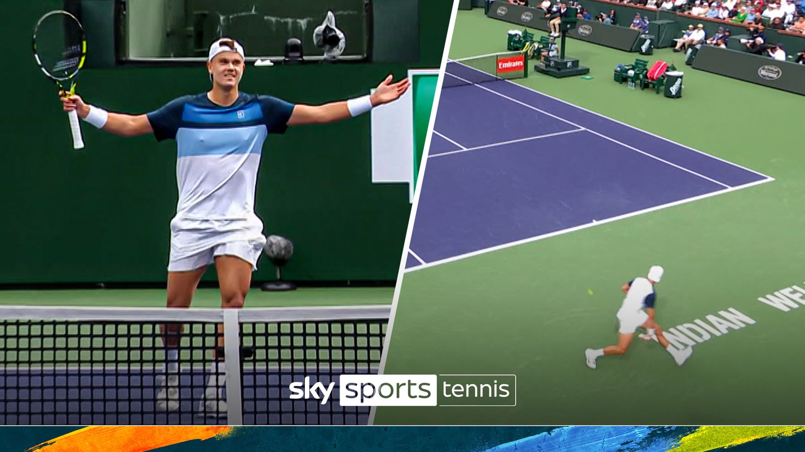 Holger Rune vs Stefanos Tsitsipas: Rune hits tweener lob to save break point against Tsitsipas ...