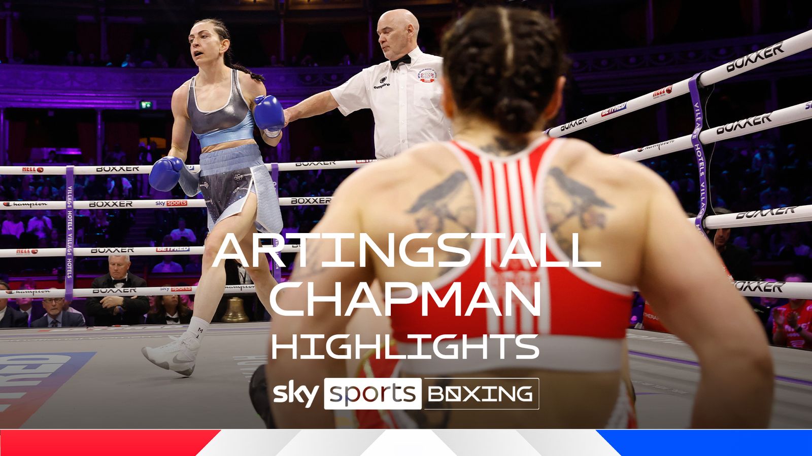 Karriss Artingstall drops Raven Chapman to win first British women's featherweight championship ...