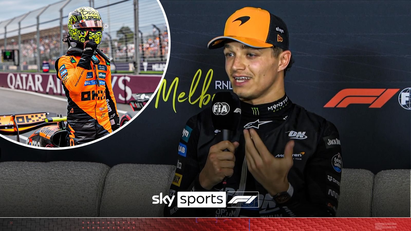 Australian GP Qualifying: Lando Norris claims pole position with Lewis Hamilton only eighth on ...