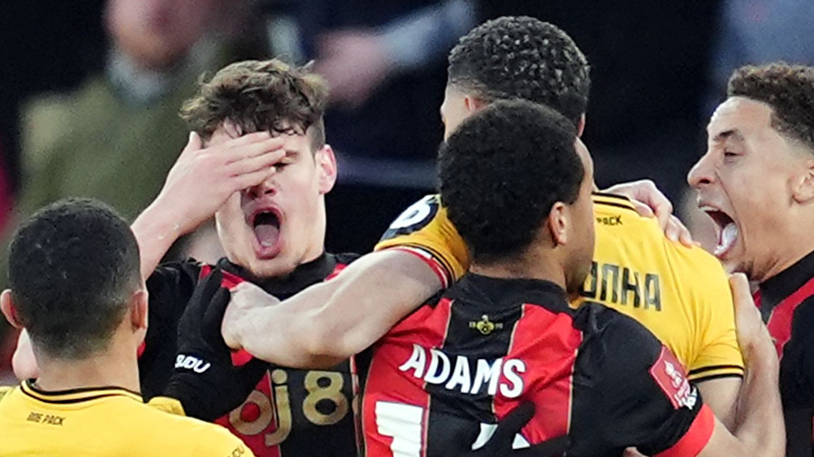 Bournemouth 1-1 Wolves (5-4 on penalties): Matheus Cunha sent off as ...