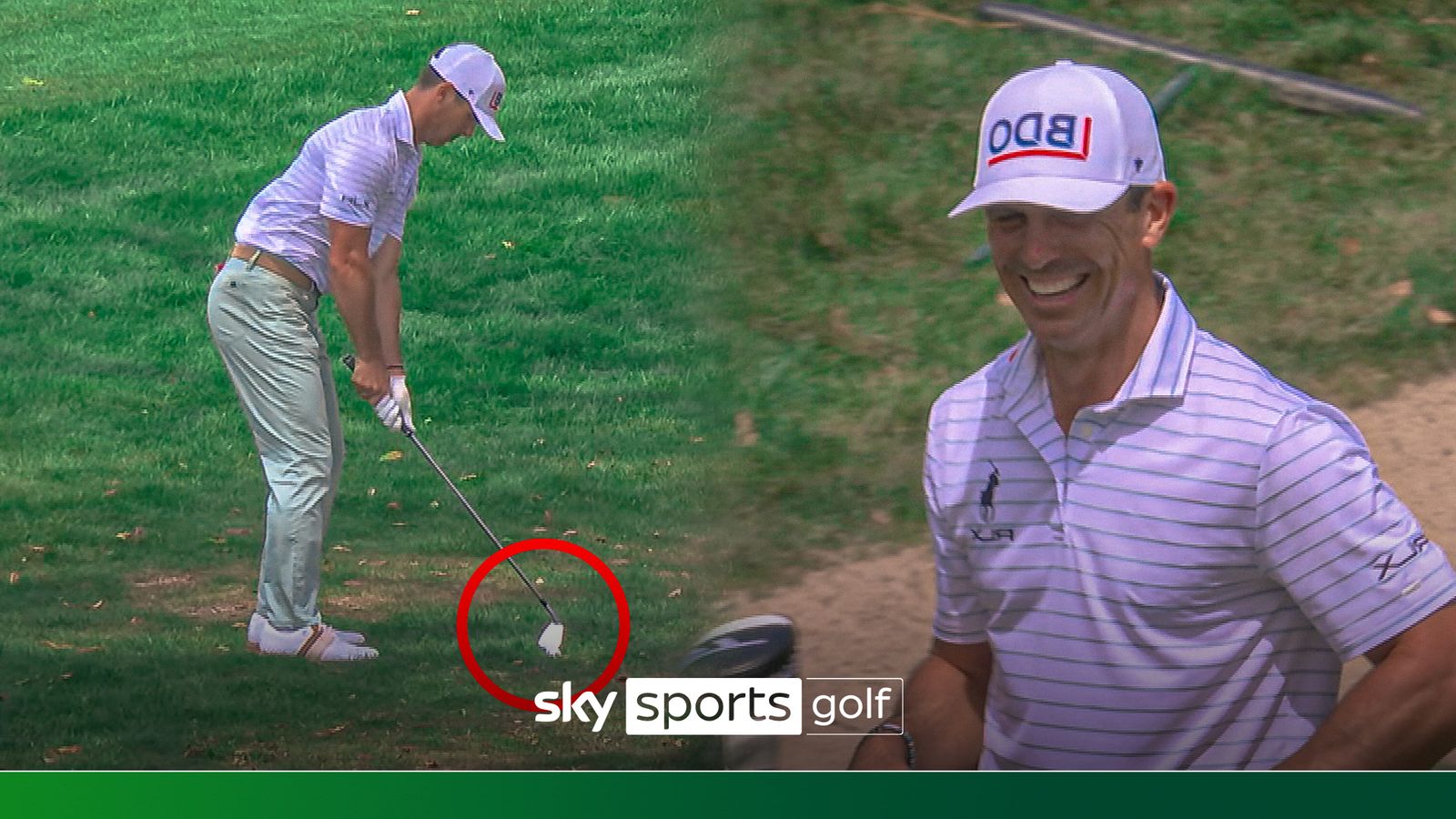 Valspar Championship: Billy Horschel pulls off ridiculous left-handed shot to hit outrageous ...