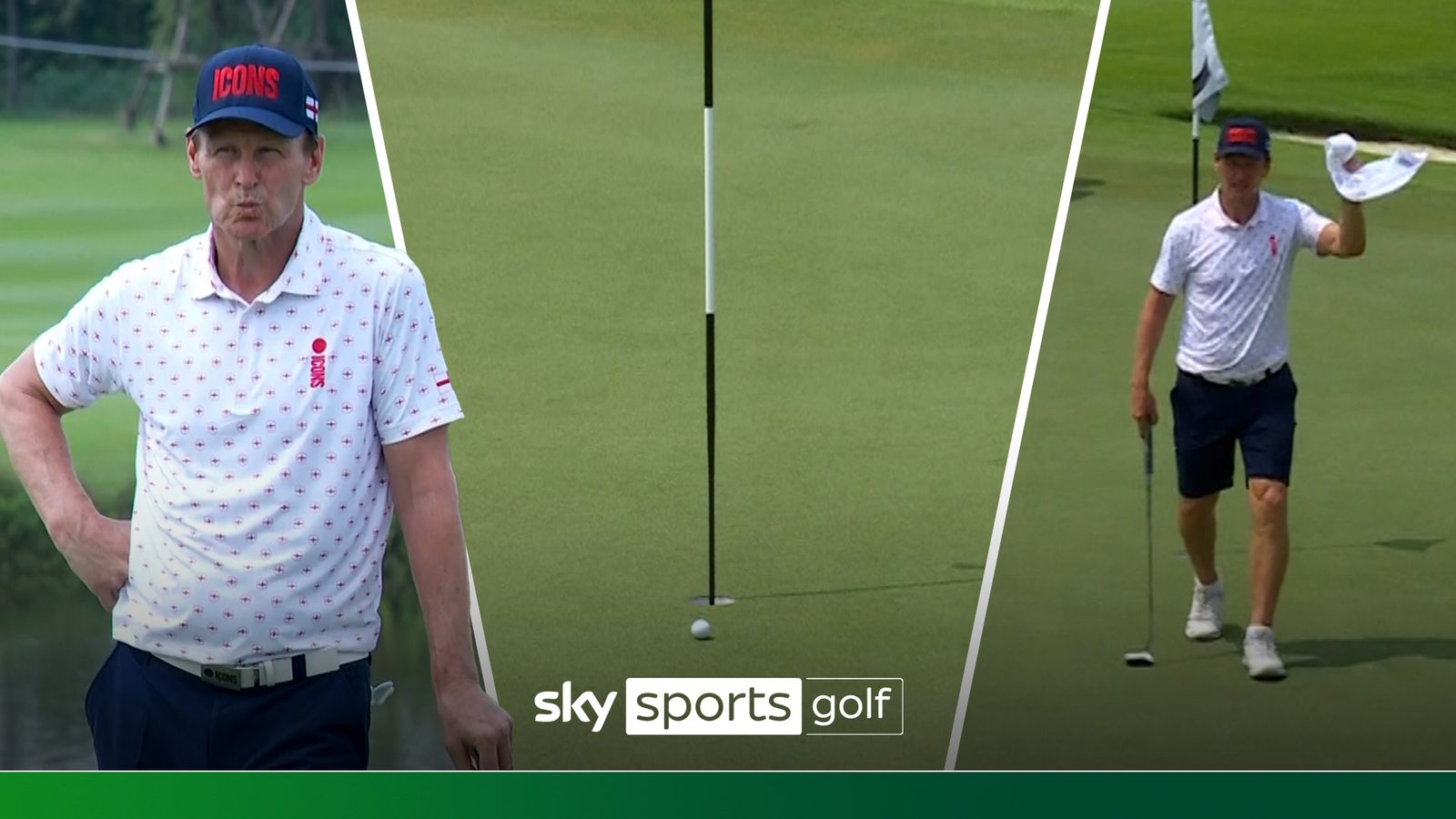 Teddy Sheringham holes NO LOOK putt after hitting incredible shot of ...