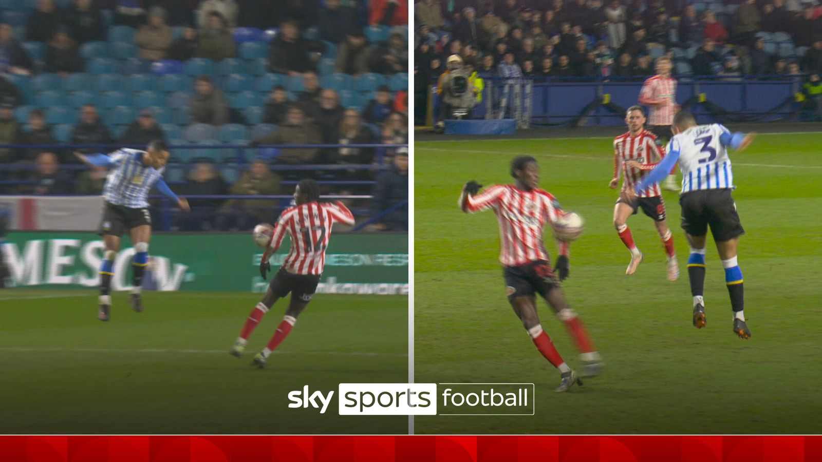 Eliezer Mayenda's controversial handball goal for Sunderland at ...