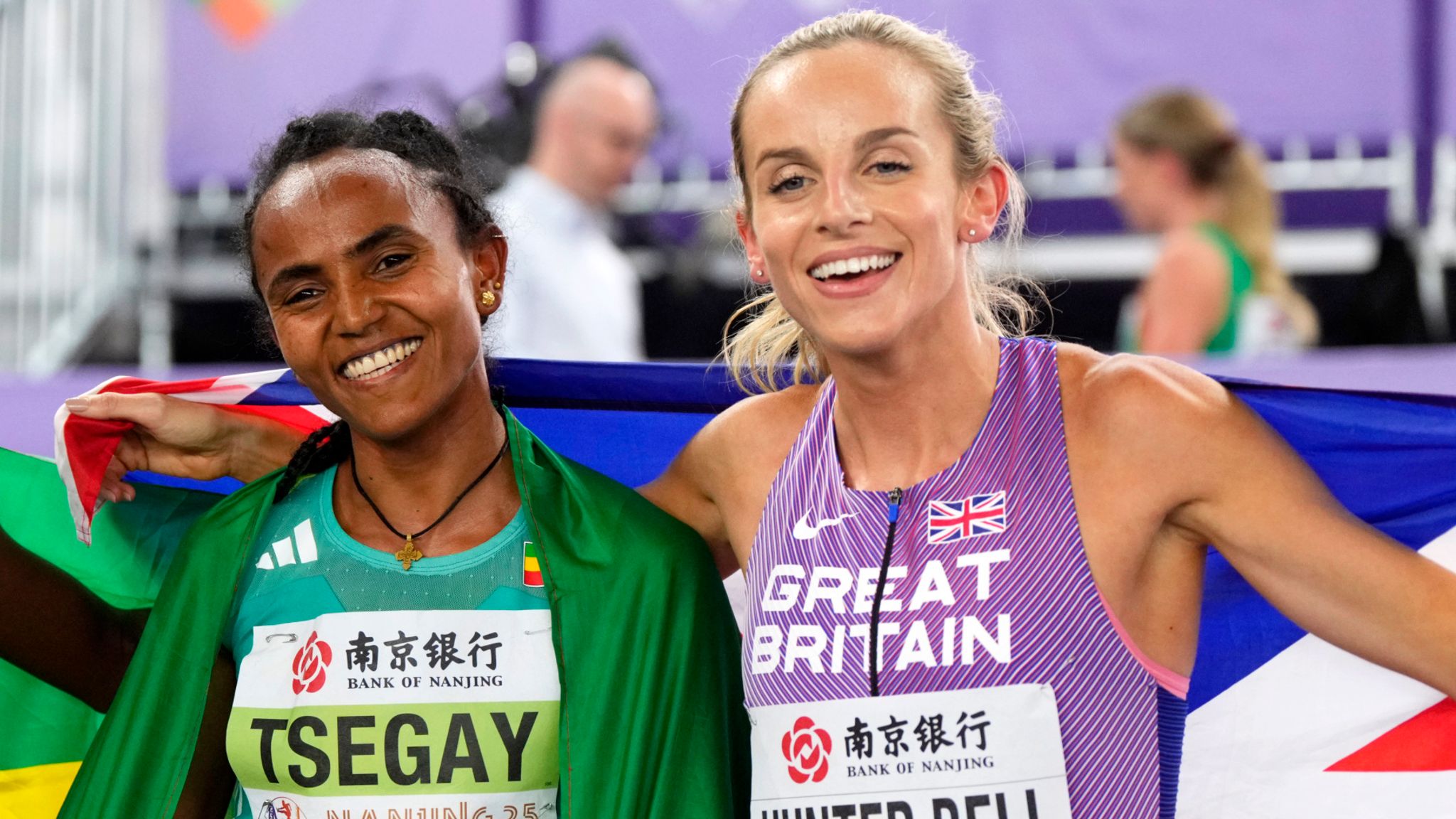 Great Britain's Neil Gourley and Georgia Hunter Bell win 1500m medals ...