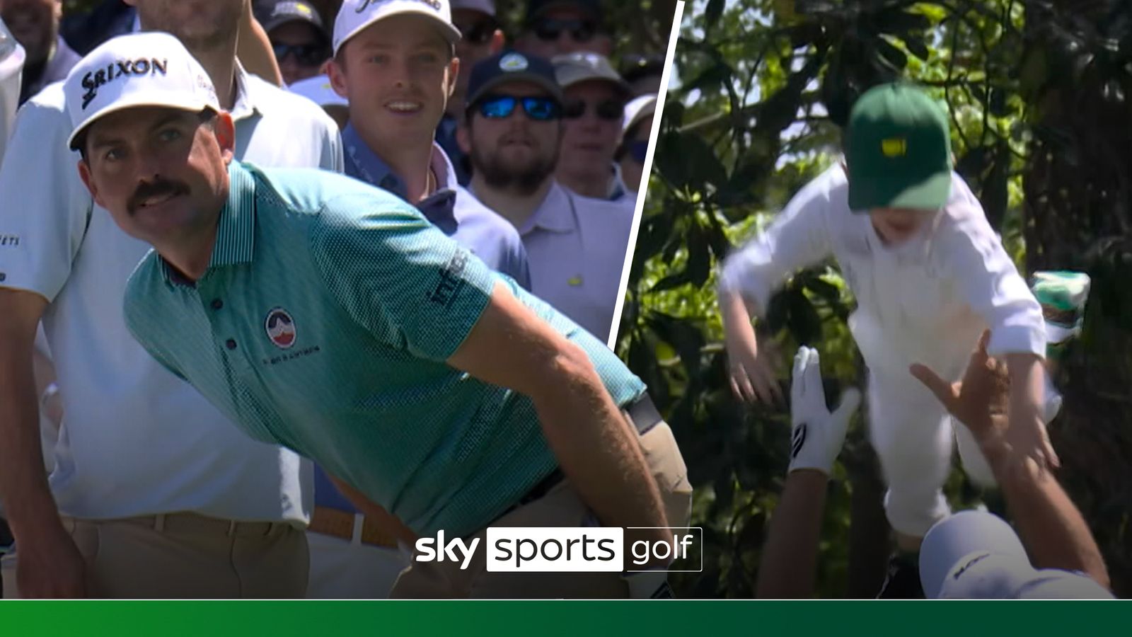 Keegan Bradley makes the first HOLE-IN-ONE at the Masters Par 3 contest ...