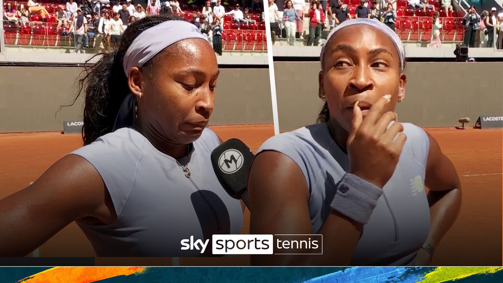 Spain: The moment large parts of Spain lost power as Coco Gauff's Madrid Open interview is cut ...