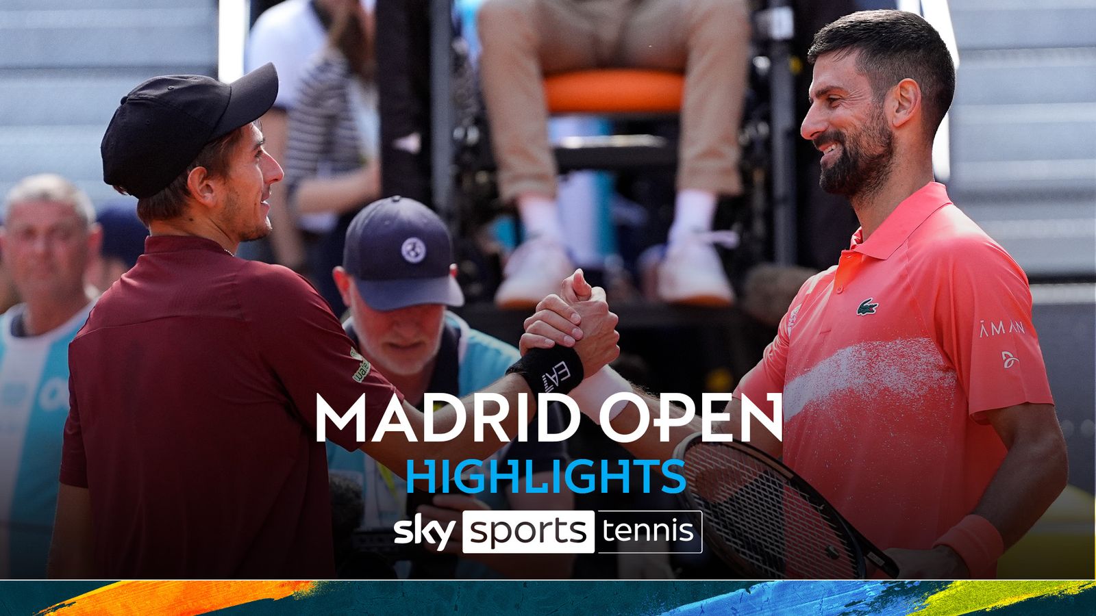 Matteo Arnaldi vs Novak Djokovic | Madrid Open highlights | Tennis News | Sky Sports
