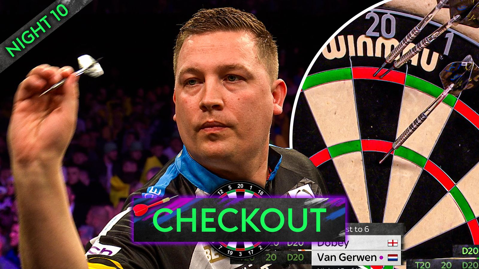 Premier League Darts: Chris Dobey delights with tops, tops finish | Darts News | Sky Sports