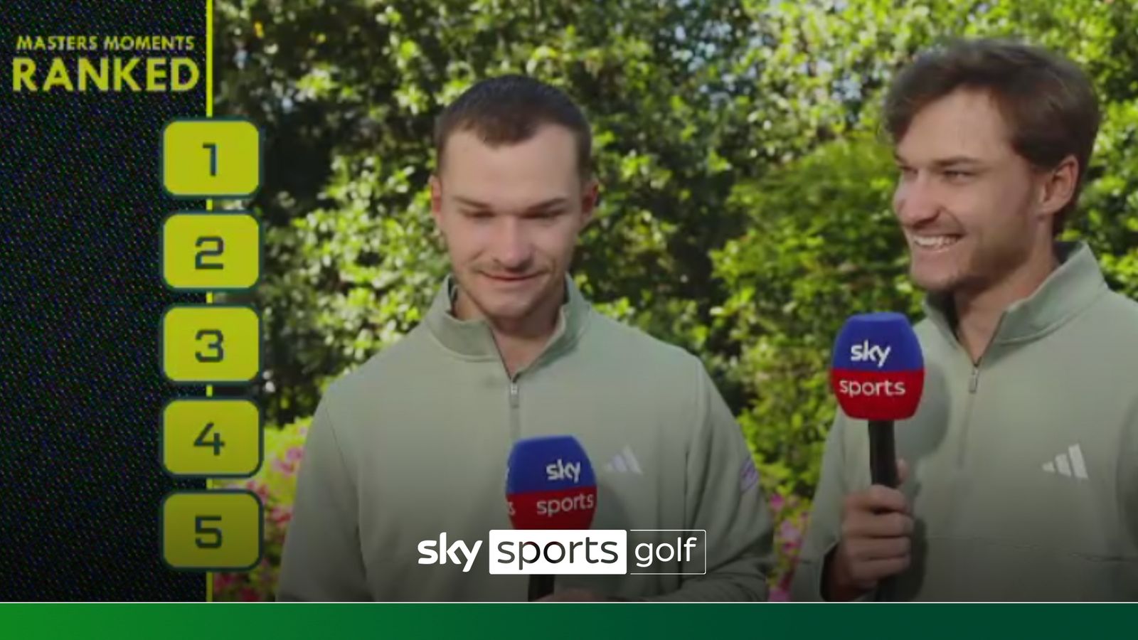 Rasmus and Nicolai Højgaard blind ranks iconic Masters moments | 'That ...