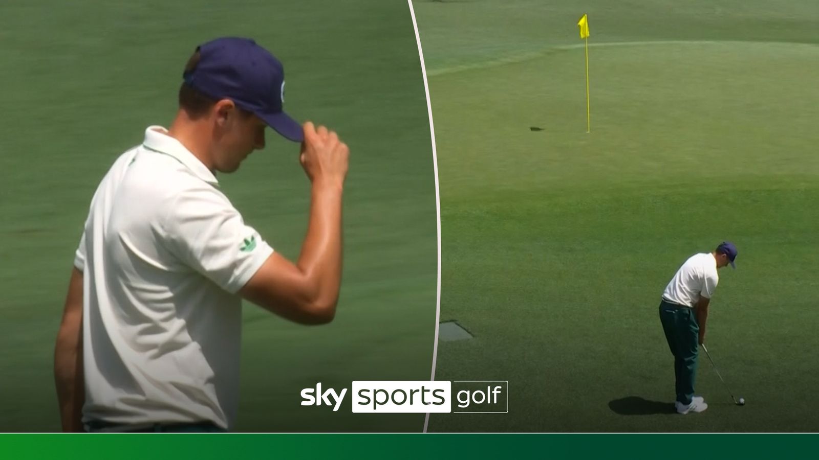The Masters: Ludvig Aberg holes out brilliant birdie to move below par ...
