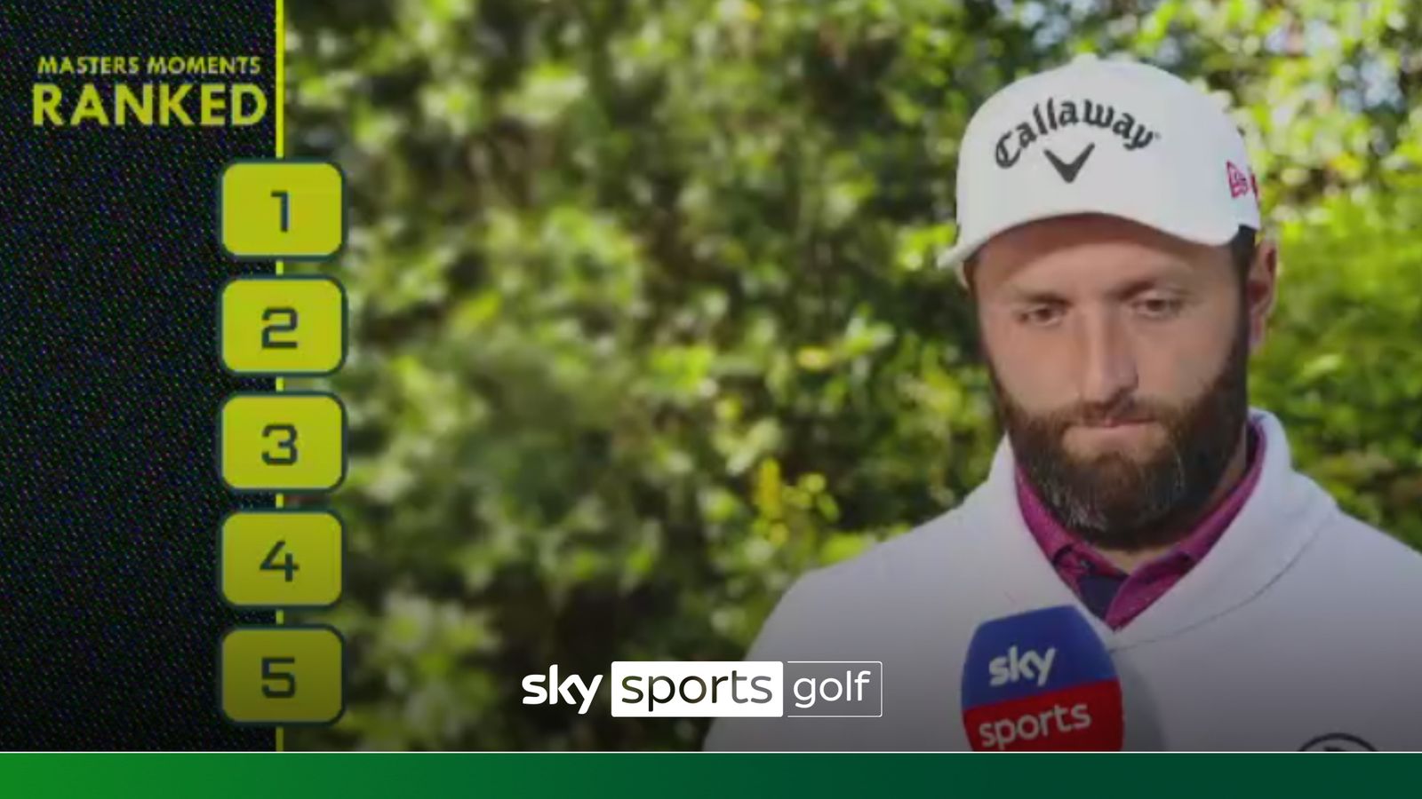 Jon Rahm blind ranks iconic Masters moments | 'I knew this was coming ...