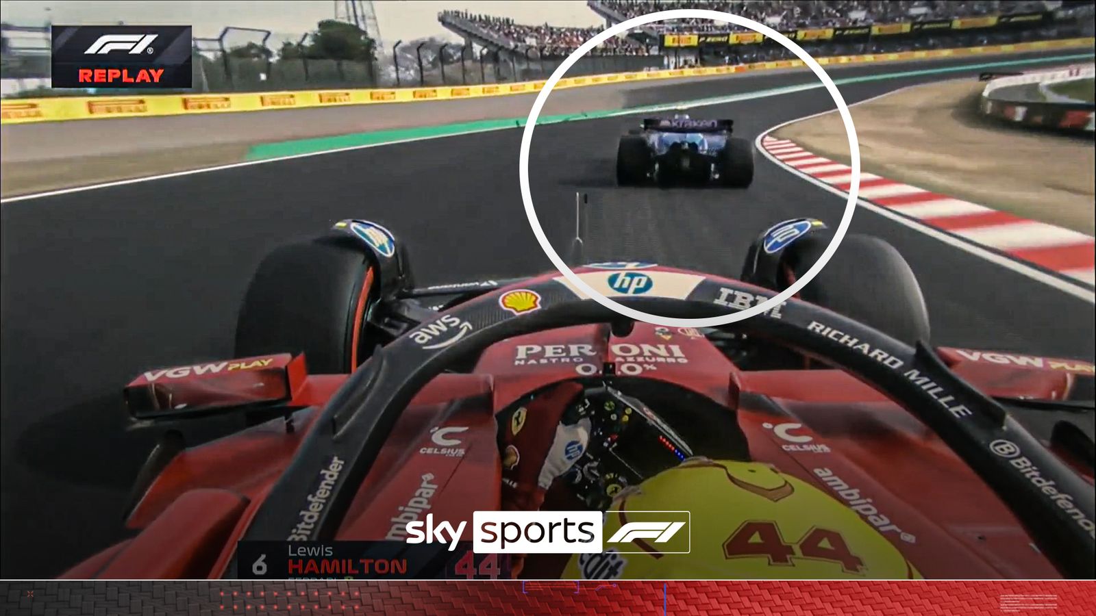 Japanese Grand Prix: Lewis Hamilton avoids near miss with Carlos Sainz after impeding during Q2 ...