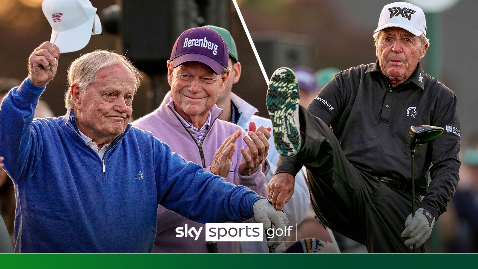 The Masters 2025: Jack Nicklaus, Gary Player and Tom Watson get tournament under way! | Golf ...