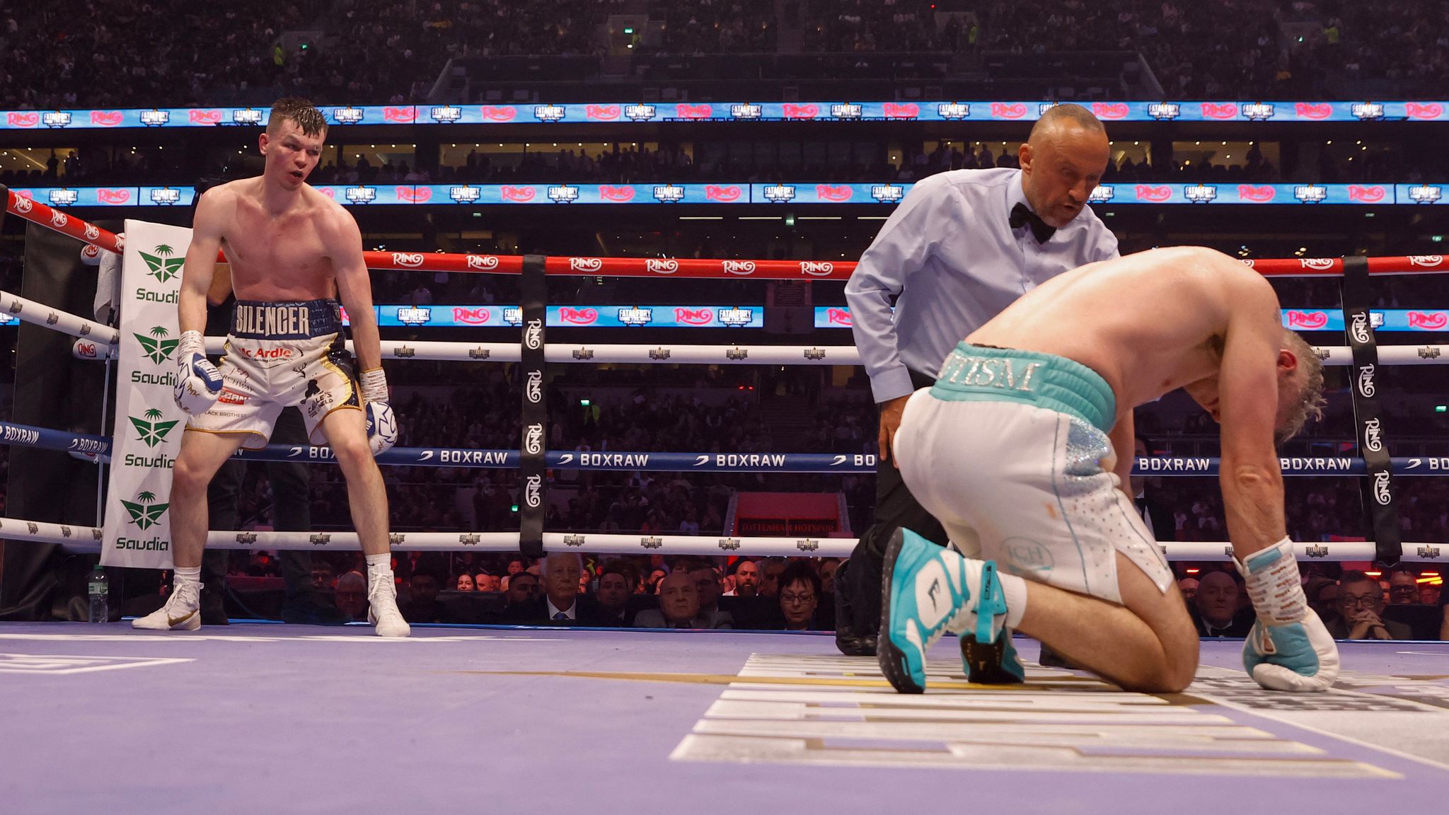 Aaron McKenna upsets Liam Smith as Chris Eubank Senior arrives to support son ahead of Conor ...