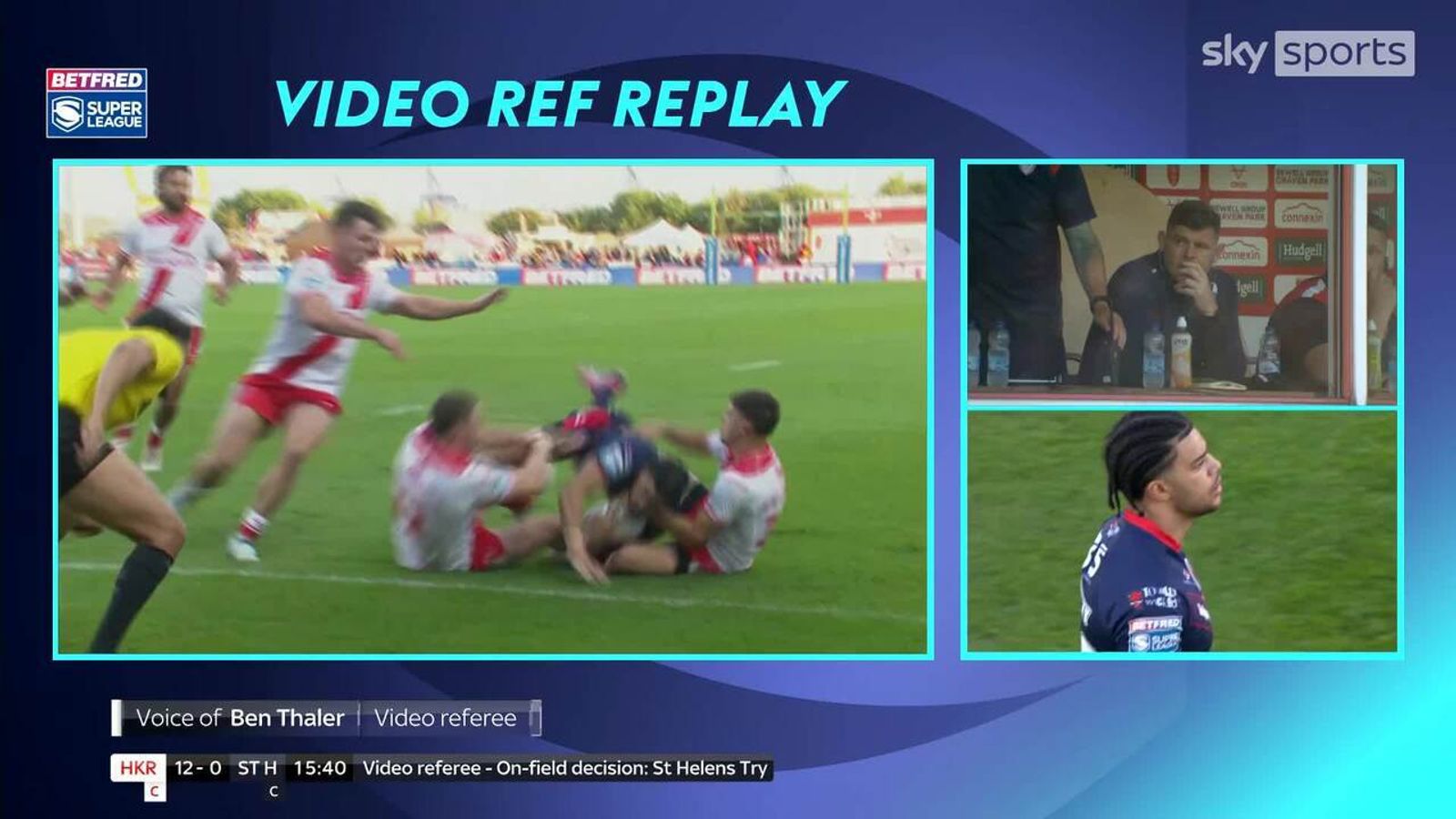 Lewis Murphy scores for St Helens after video review | Rugby League ...