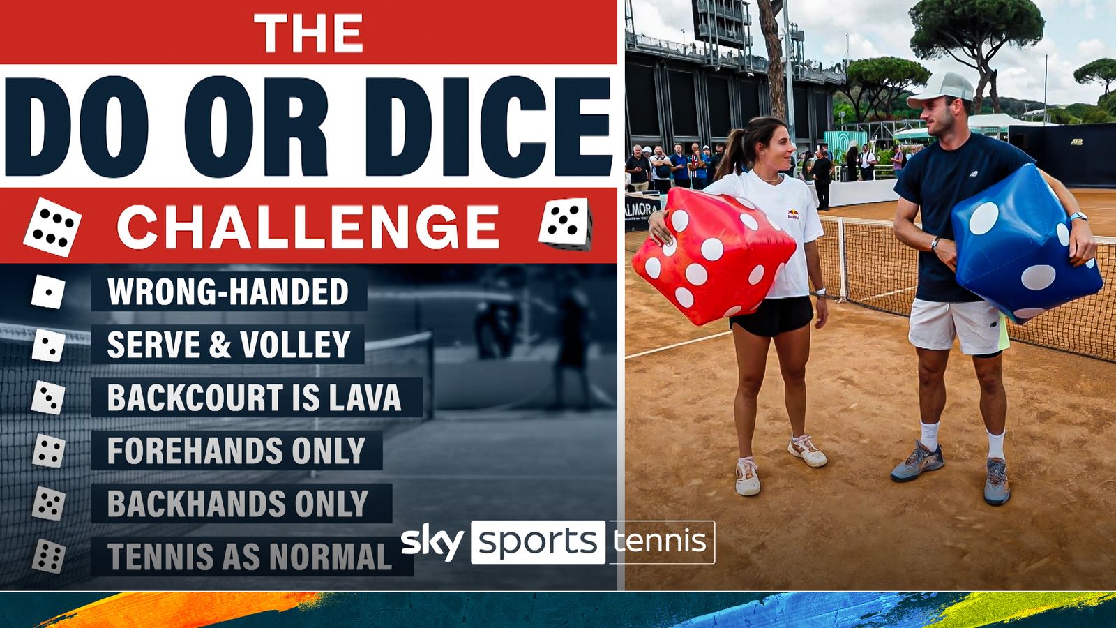 Tommy Paul, Emma Navarro take on Do Or Dice Challenge | Tennis News | Sky Sports