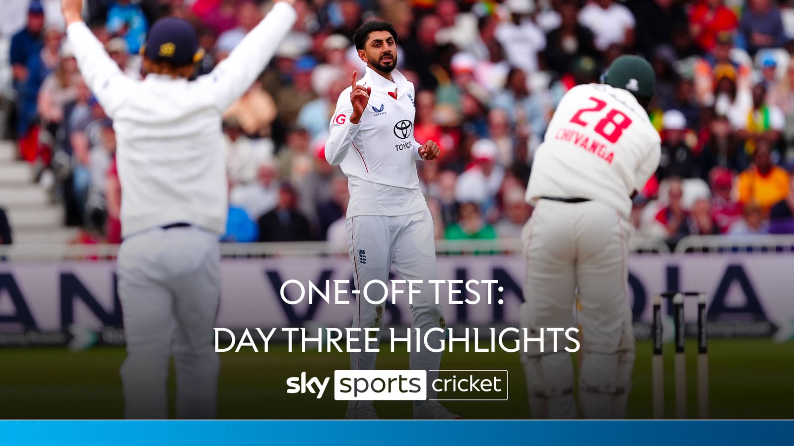 England beat Zimbabwe in three days as Harry Brook takes jaw-dropping catch and Shoaib Bashir ...