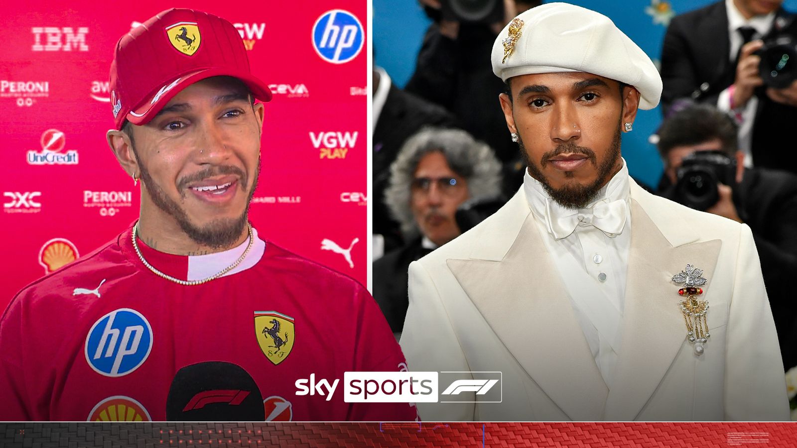 F1: Ferrari's Lewis Hamilton reveals meaning behind powerful Met Gala ...