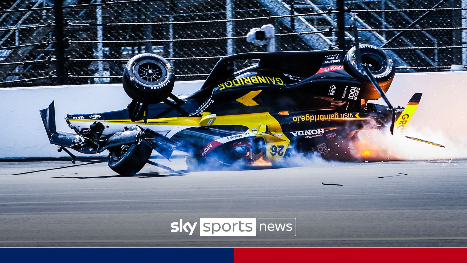 Indy 500: Colton Herta miraculously walks away after huge crash! | Motorsport News | Sky Sports