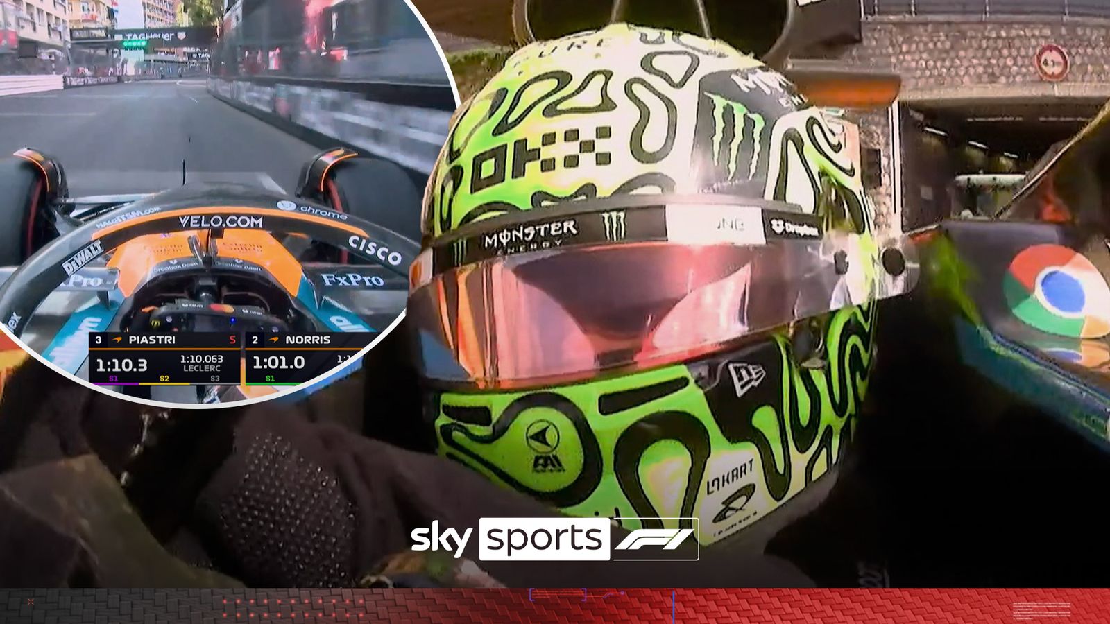 Monaco GP Qualifying: Lando Norris delivers stunning lap to beat Charles Leclerc to crucial pole ...