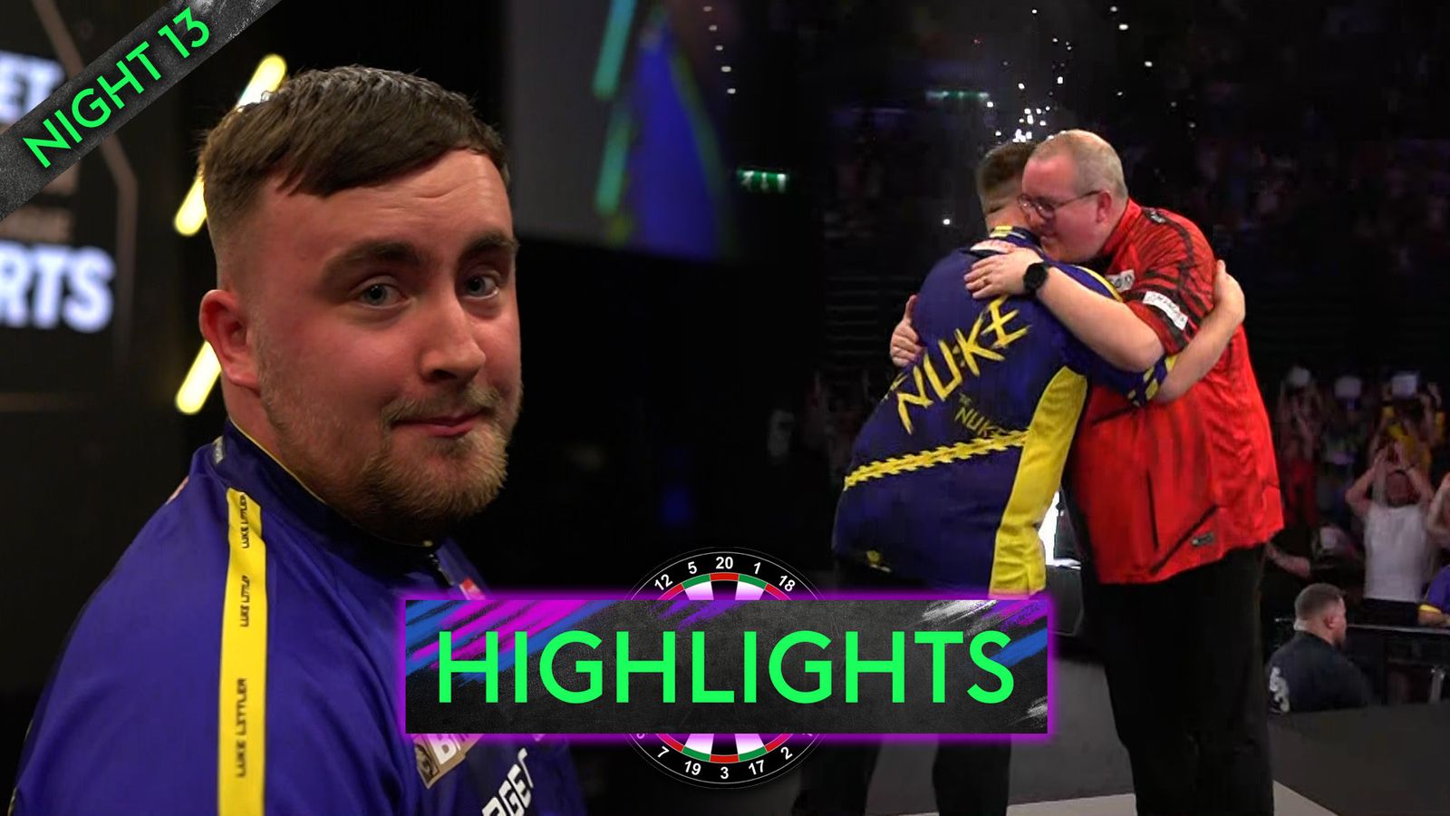 Premier League Darts 2025: Luke Littler into Birmingham semi-final with tense win over Stephen ...