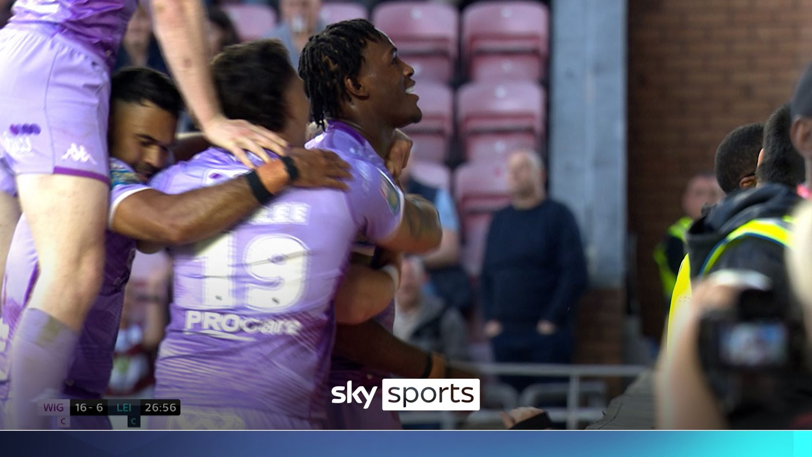 Wigan Warriors vs Leigh Leopards | Junior Nsemba capitalises from a ...