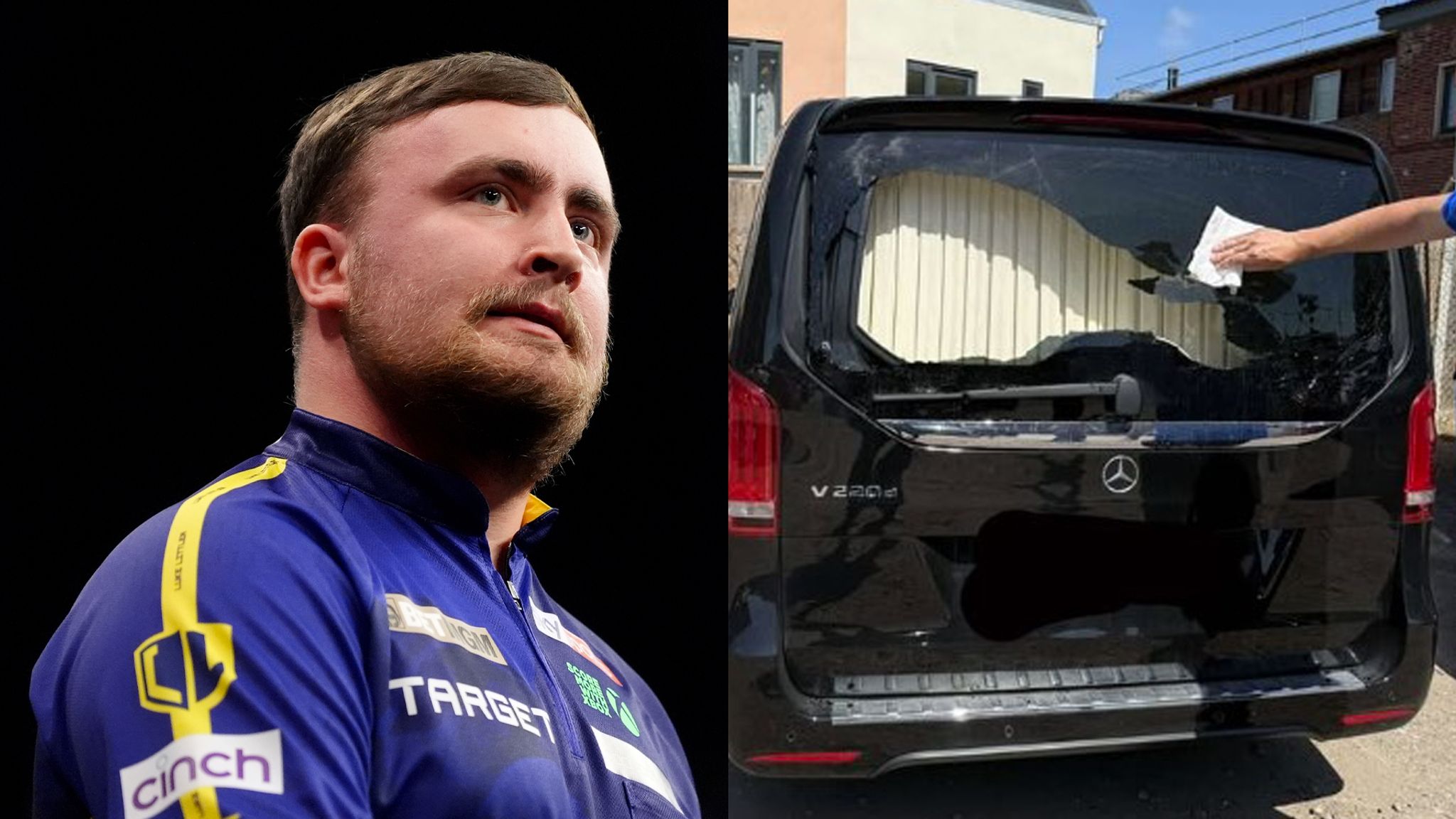 Luke Littler: Darts world champion's van vandalised while participating ...