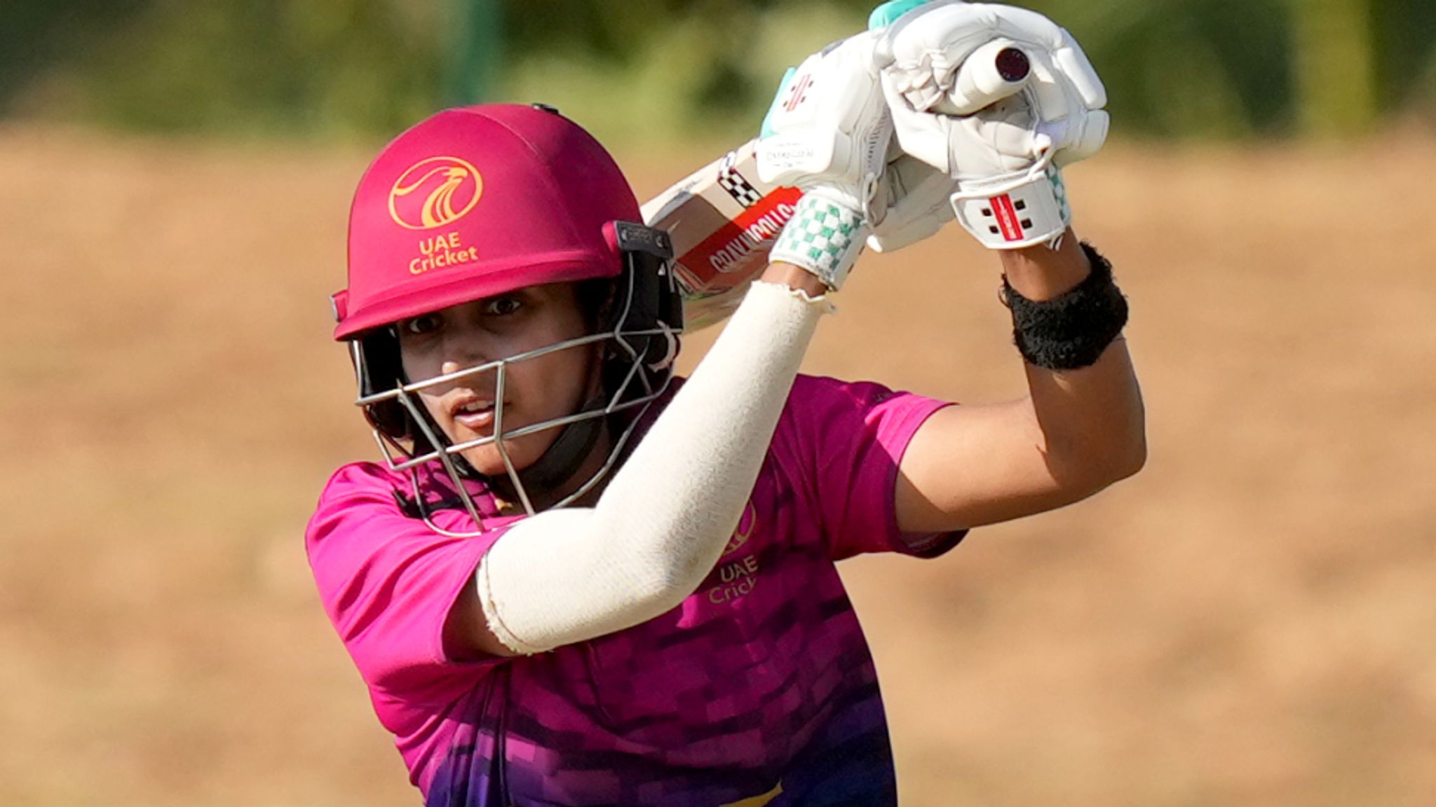 Ten batters retire out as quick-thinking UAE beat the rain and Qatar in Women's T20 World Cup ...