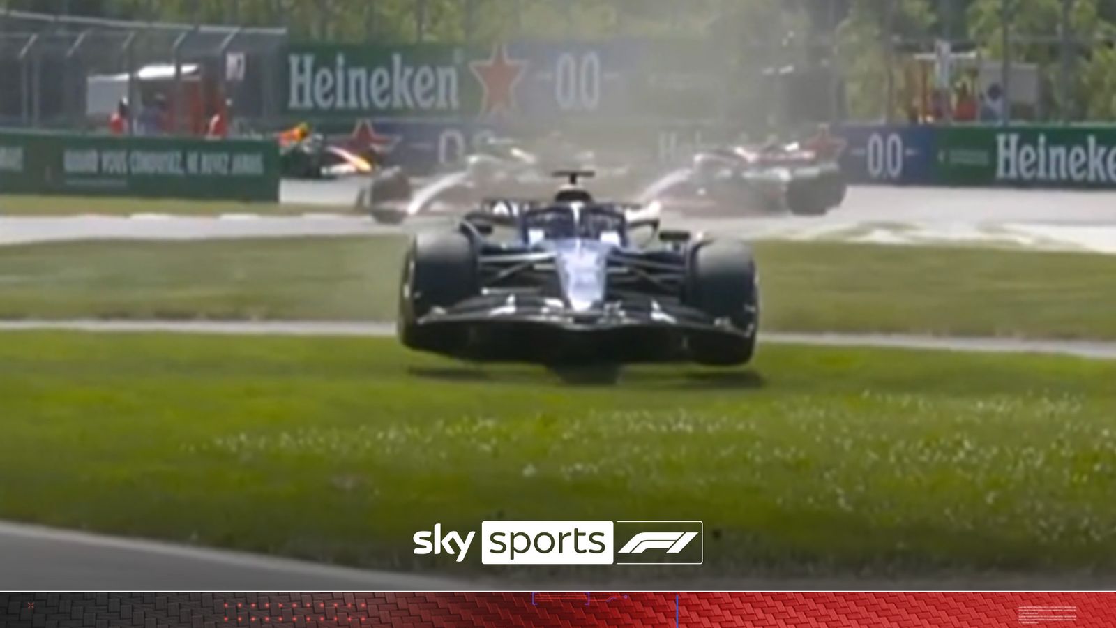 Canadian GP: George Russell holds off Max Verstappen as Kimi Antonelli ...