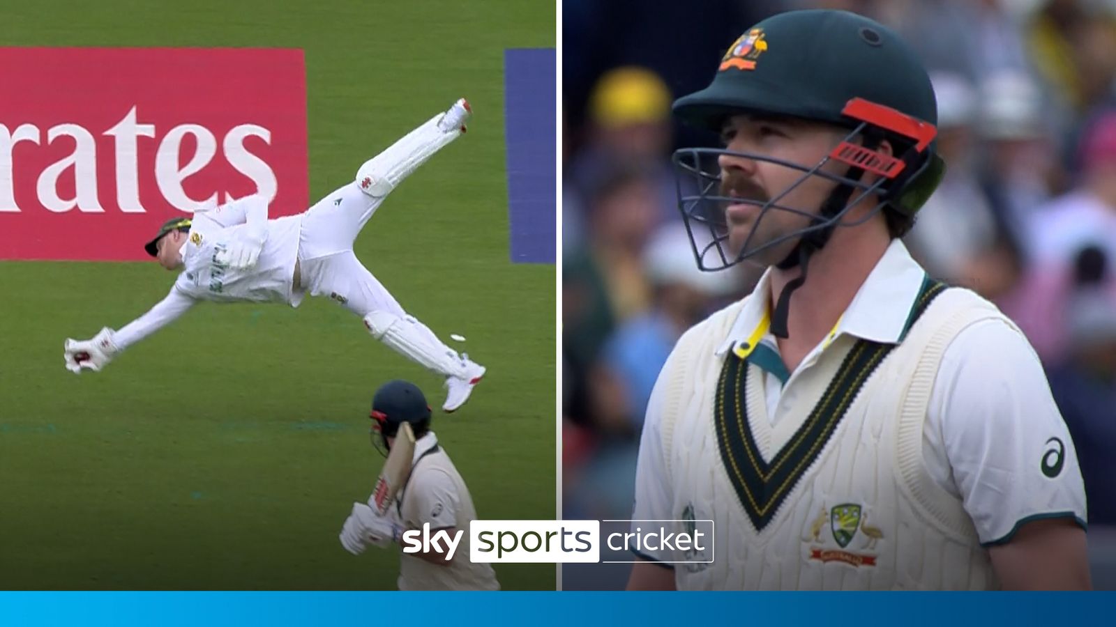 Kyle Verreynne's SUPERB catch sees Travis Head fall | Cricket News ...