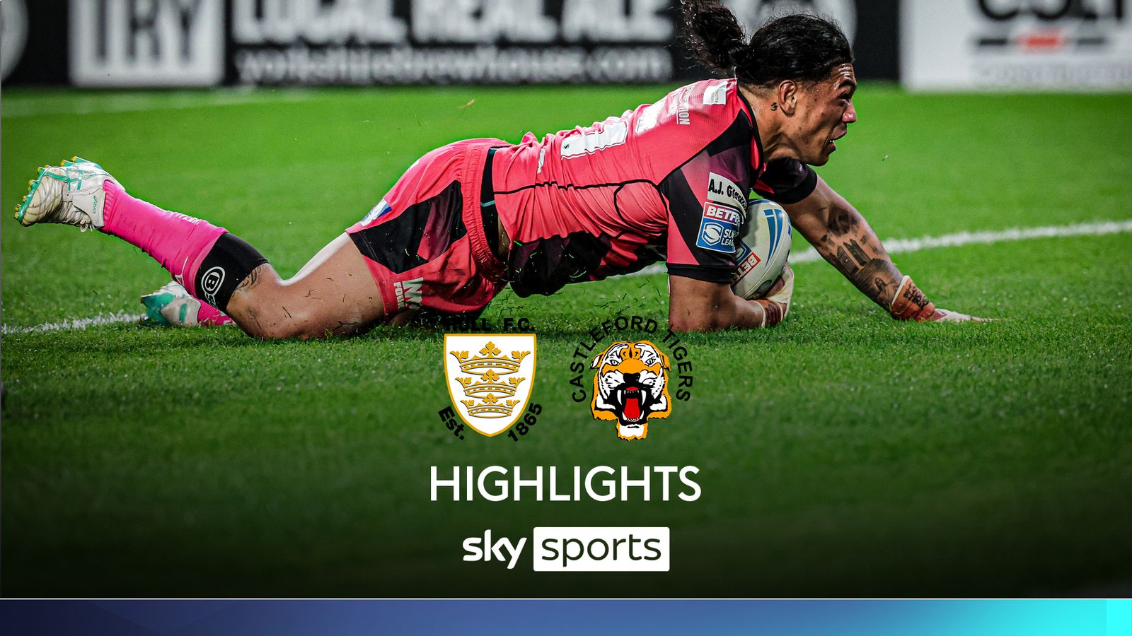 Hull FC 14-22 Castleford Tigers | Super League highlights | Rugby ...