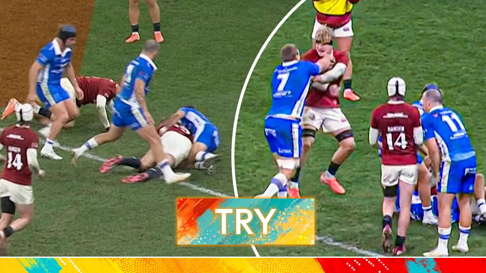Finn Russell's quick tap helps Elliot Daly score try for Lions to catch ...