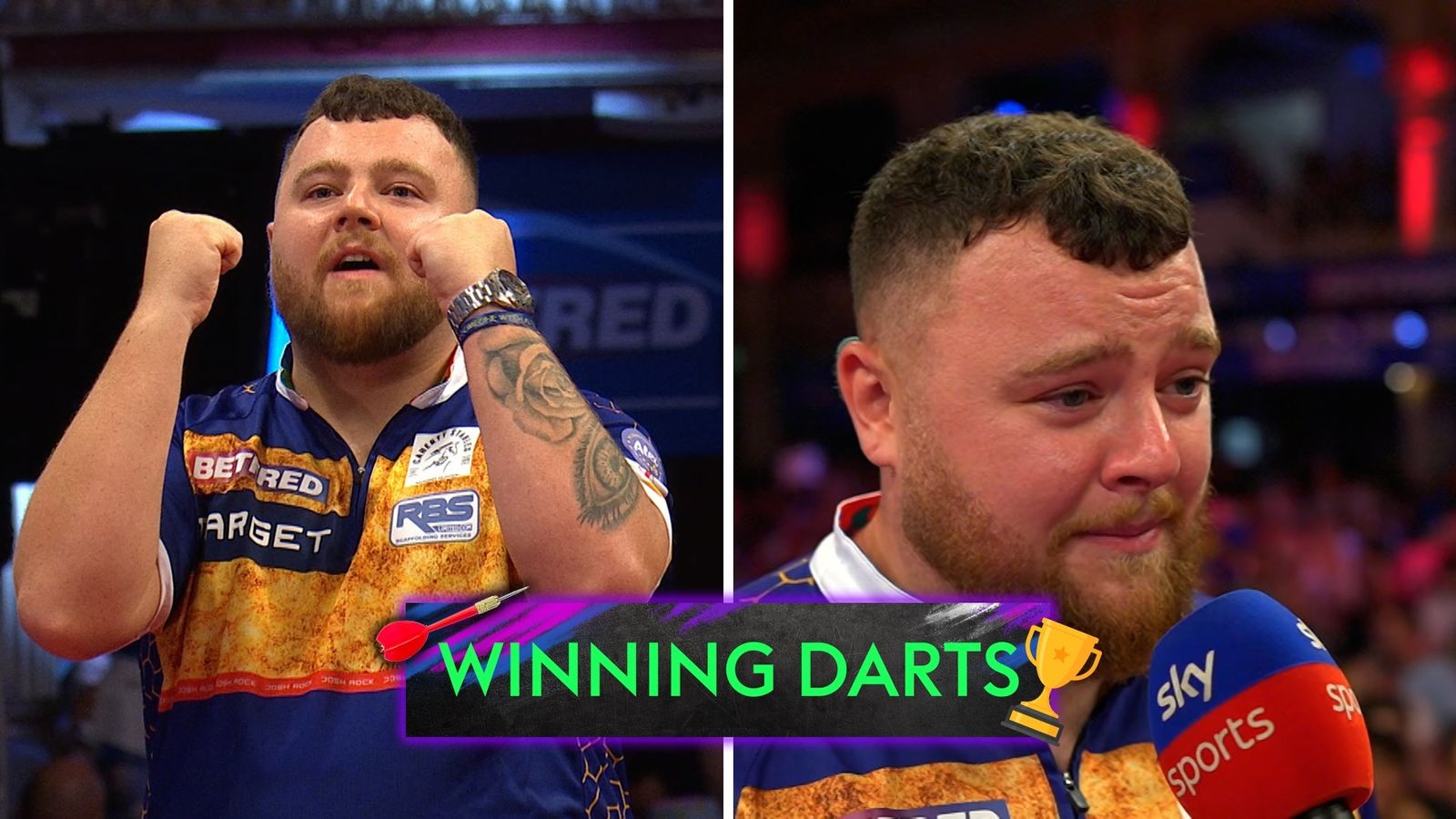 World Matchplay Darts: Josh Rock records first victory ever at ...