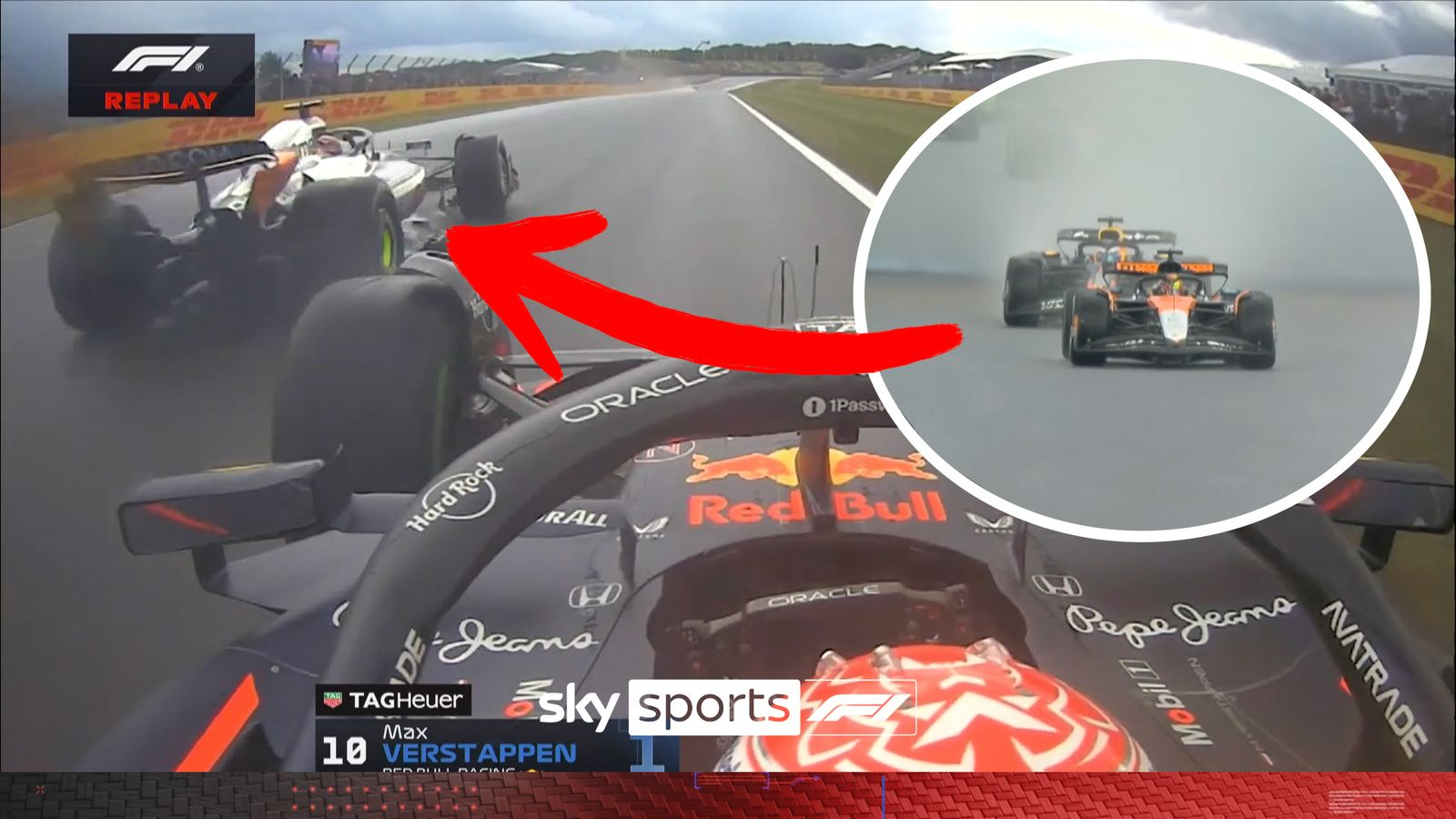 British GP: Max Verstappen questions 'strange' penalty for Oscar Piastri as Christian Horner ...