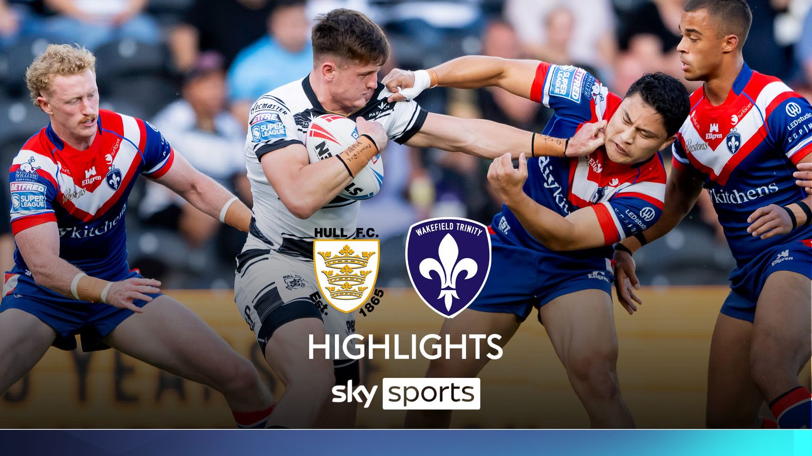 Hull FC 16-10 Wakefield Trinity | Super League highlights | Rugby ...