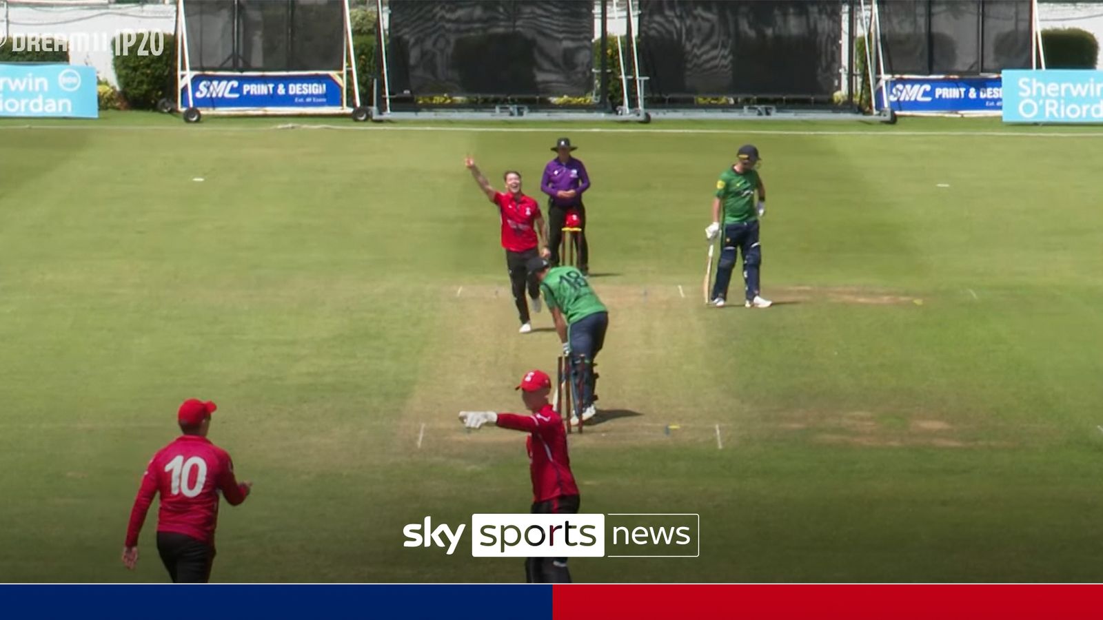 Curtis Campher: Ireland cricketer first man to take five wickets in ...